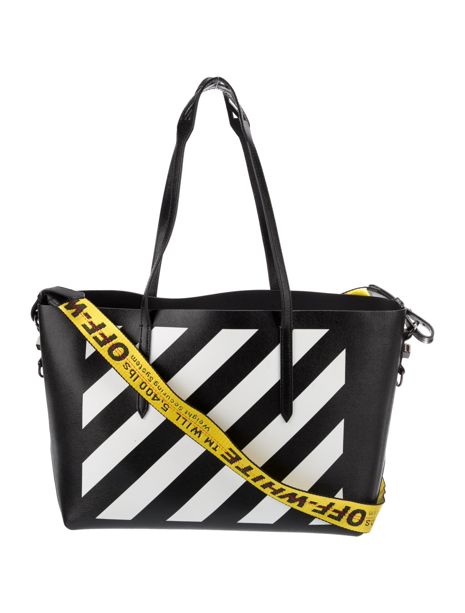 Off-White Binder Clip Tote Bag - Black Totes, Handbags - OFFVA65601 ...