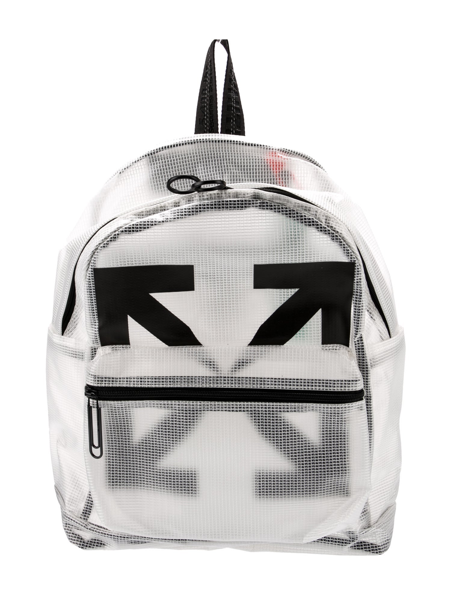 Off-White Arrows PVC Backpack w/Tags - White Backpacks, Handbags ...