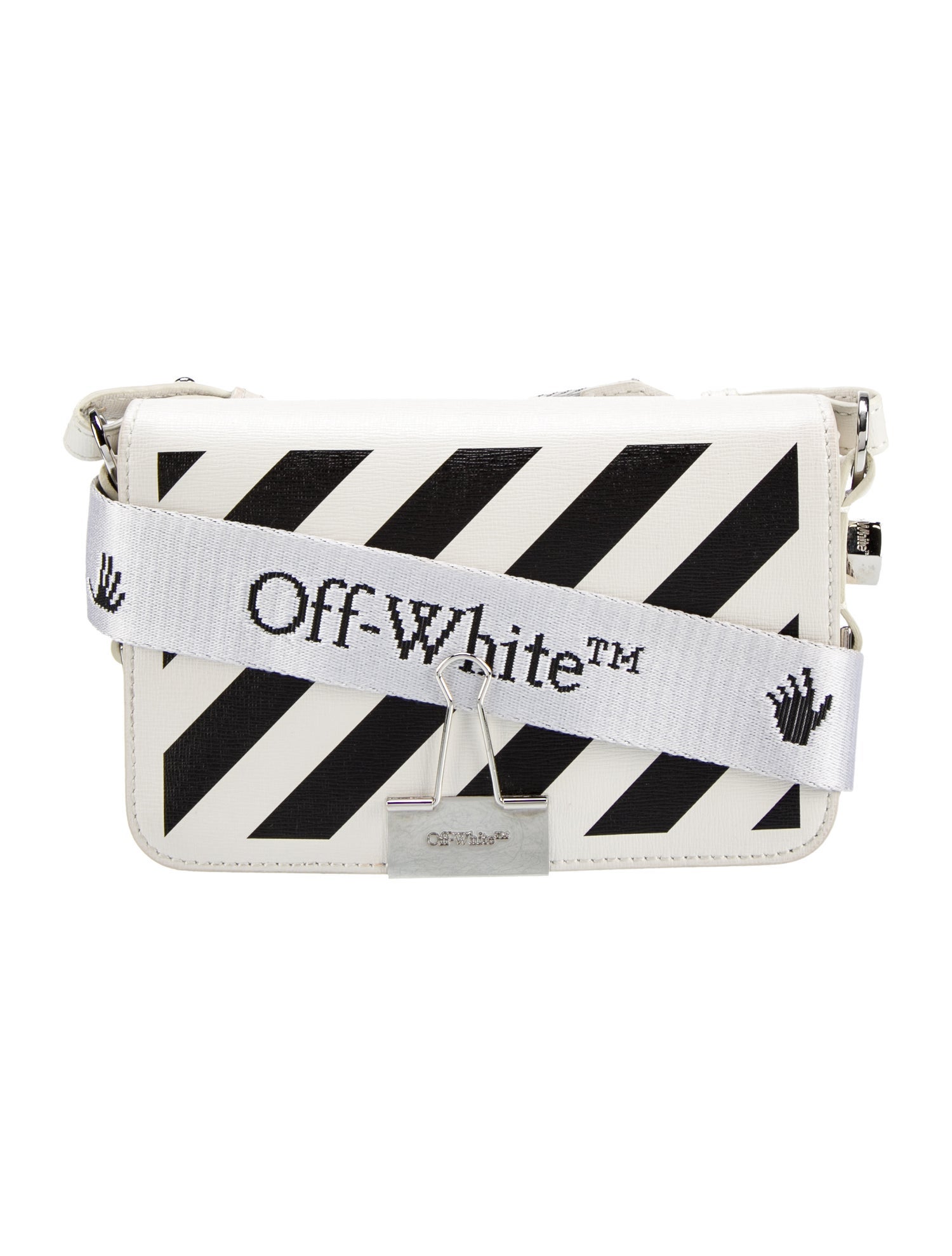 Off-White Mini Binder Clip Bag - Black Crossbody Bags, Handbags ...
