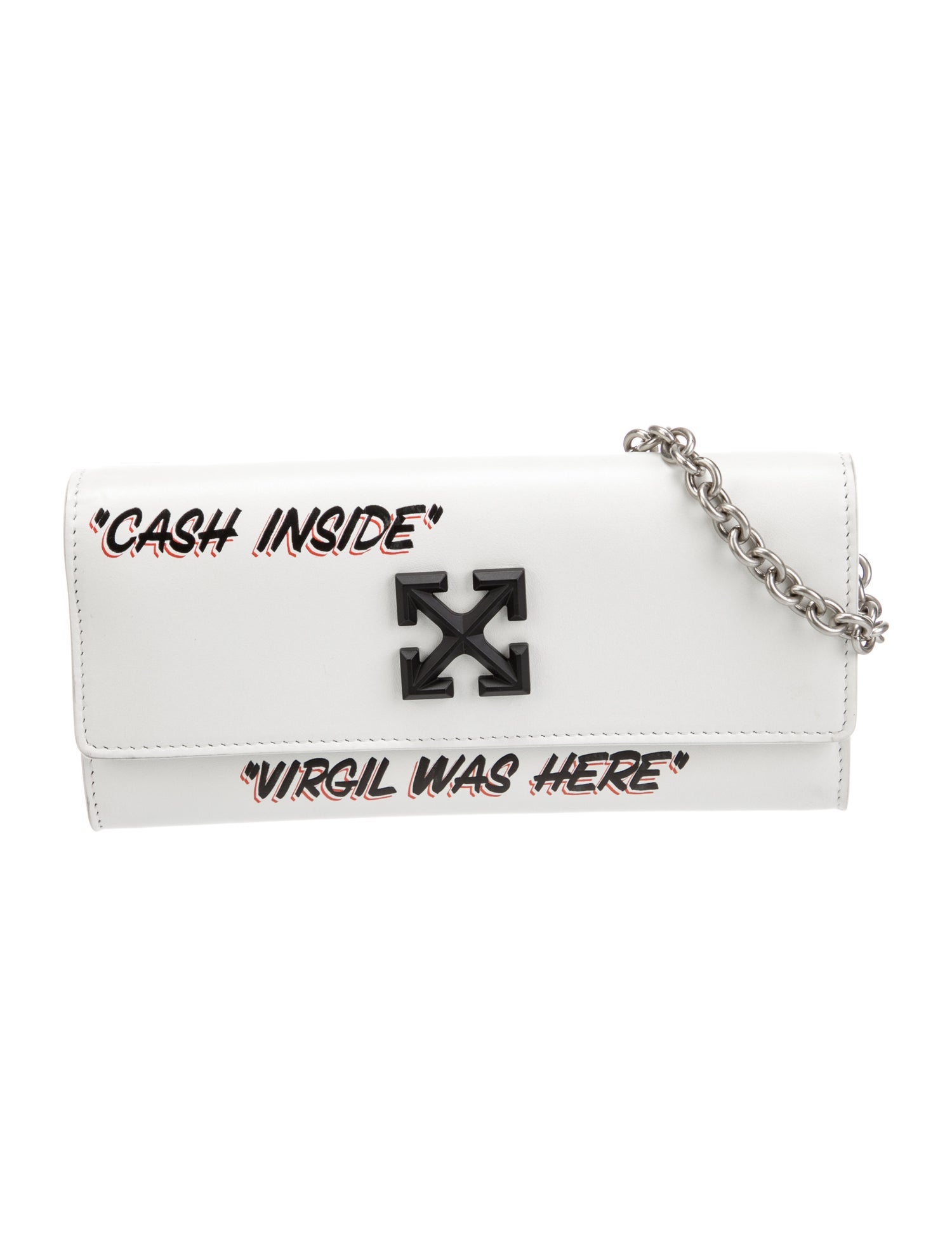 Off-White Leather Top Handle Bag - White Handle Bags, Handbags ...