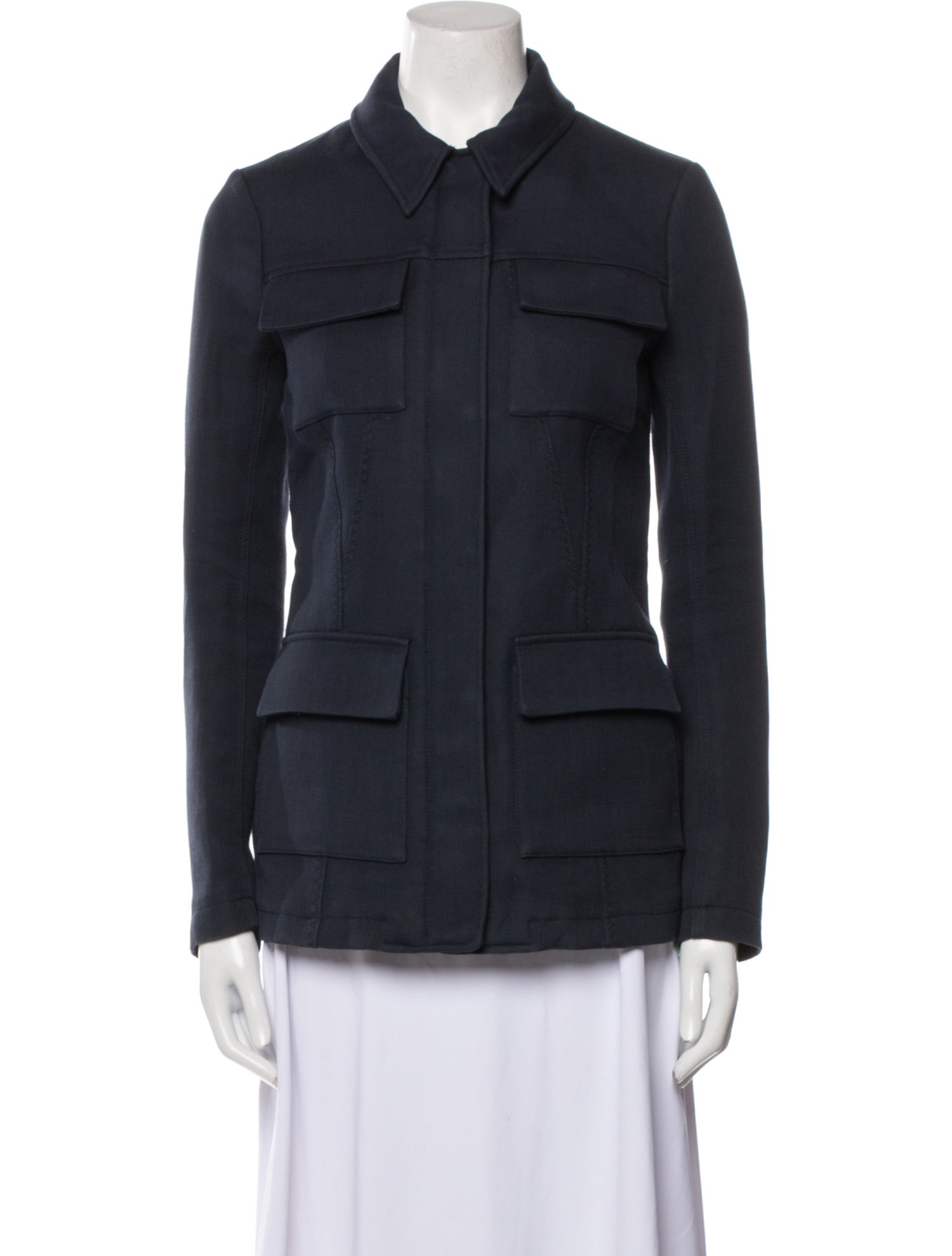 Off-White 2018 Utility Jacket - Blue Jackets, Clothing - OFFVA71606 ...