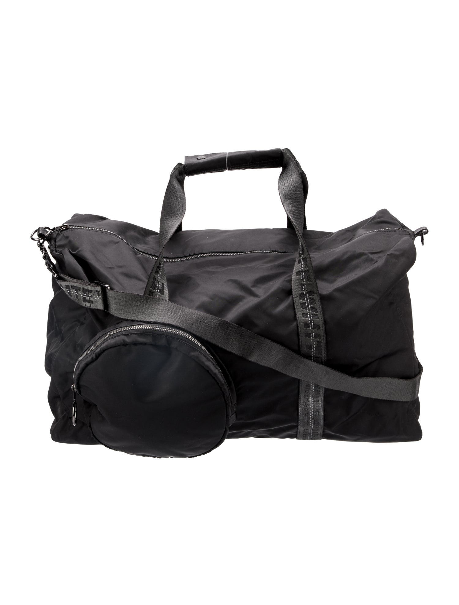 Off-White Nylon Weekender Bag - Black Weekenders, Bags - OFFVA77194 ...