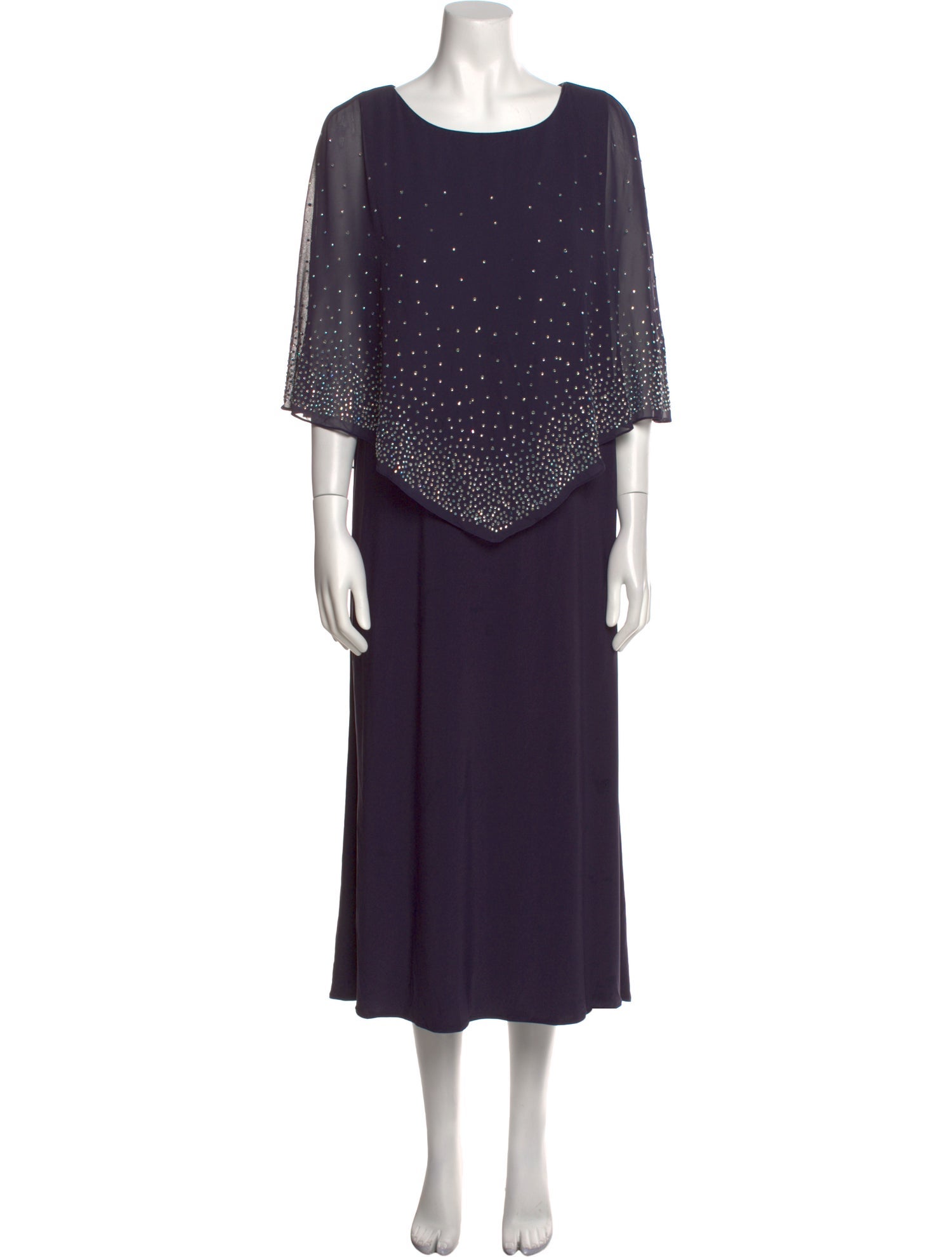 Oleg Cassini Vintage Long Dress - Purple Dresses, Clothing - OLG21257 ...