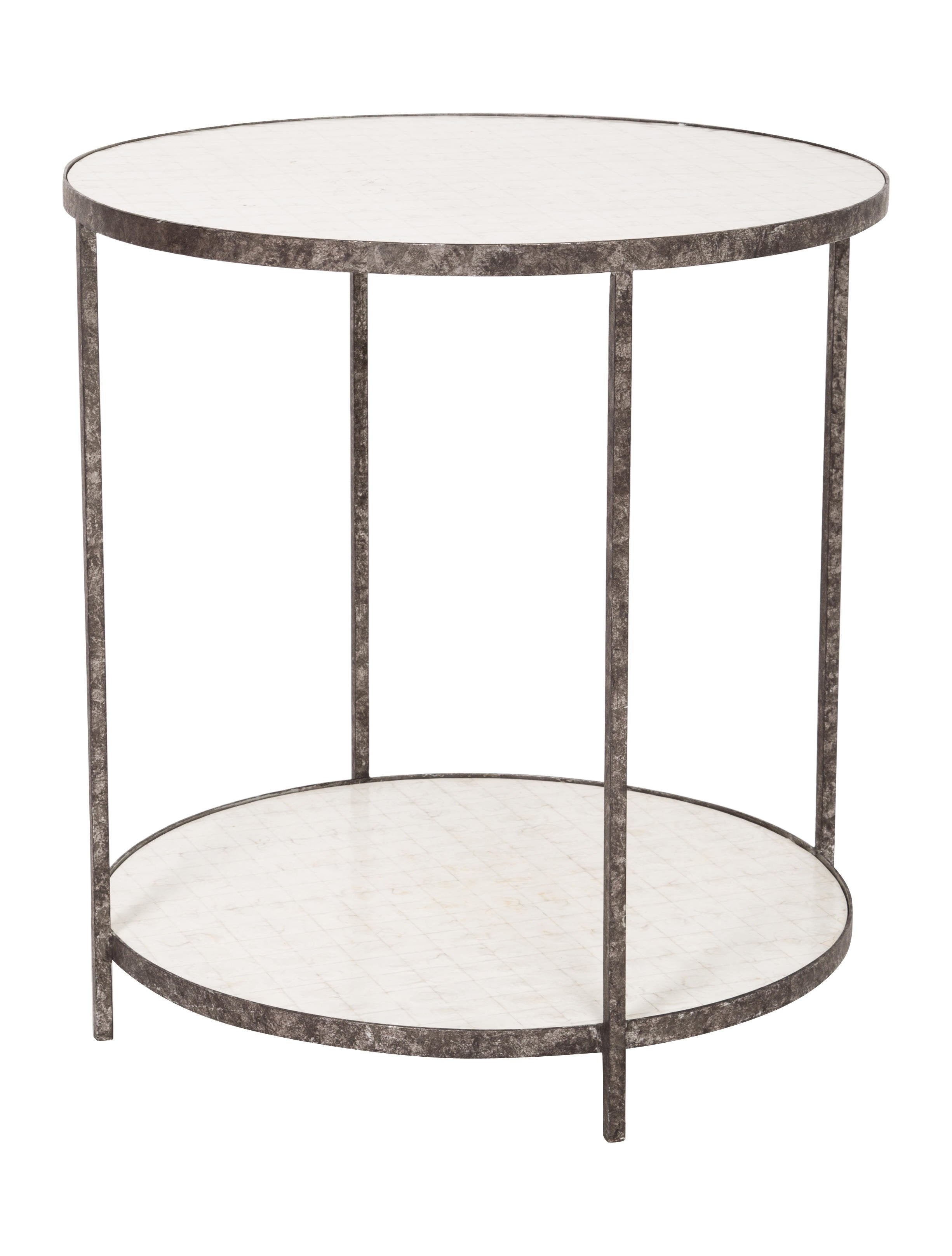 Oly Studios Pair of Jonathan Tall Round Tables - Green Tables ...