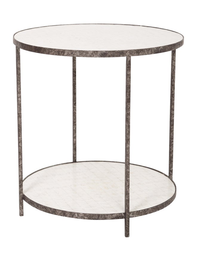 Oly Studios Pair of Jonathan Tall Round Tables - Green Tables ...