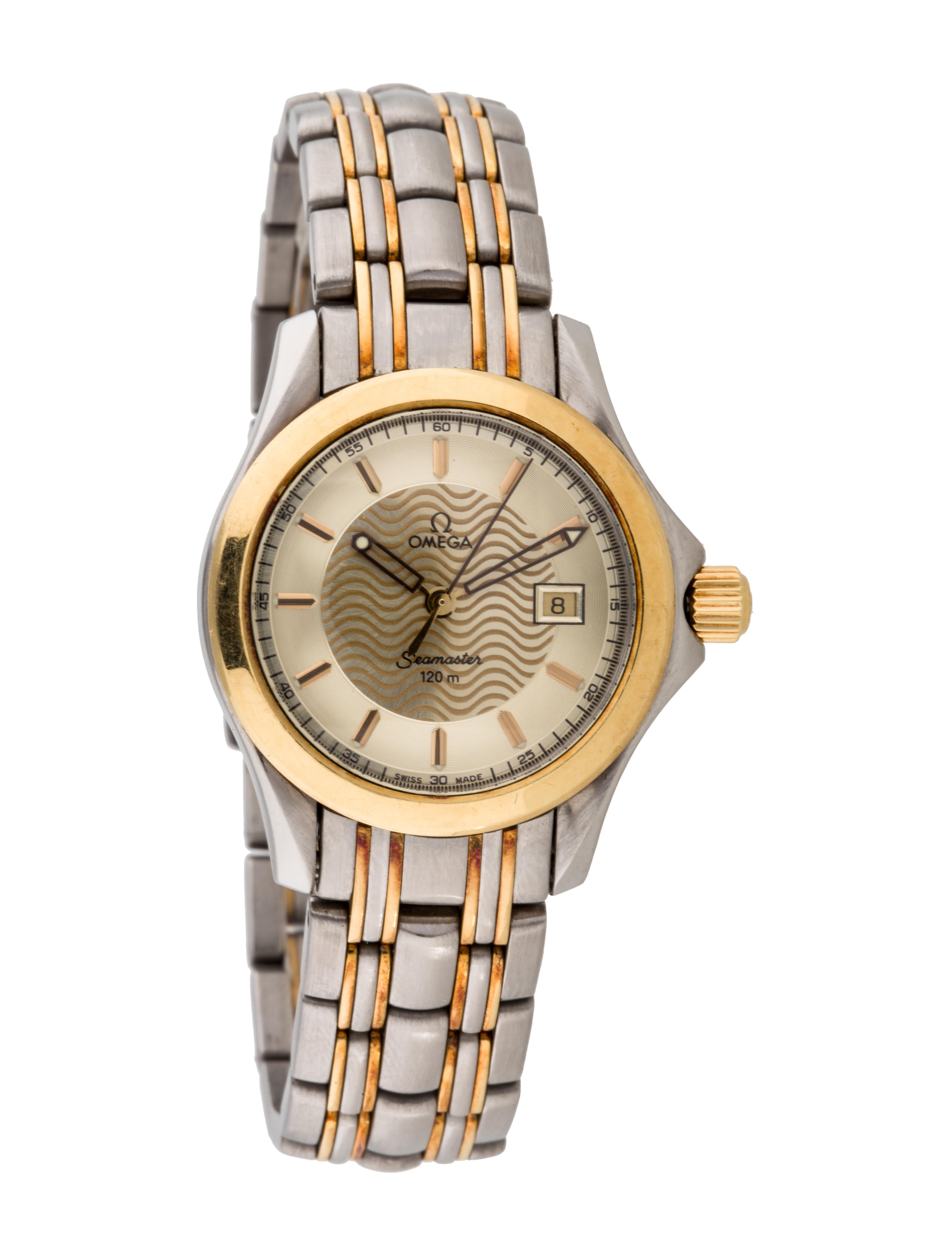 Omega Two-Tone Seamaster Watch - 18K Yellow Gold - OMG20276 | The RealReal