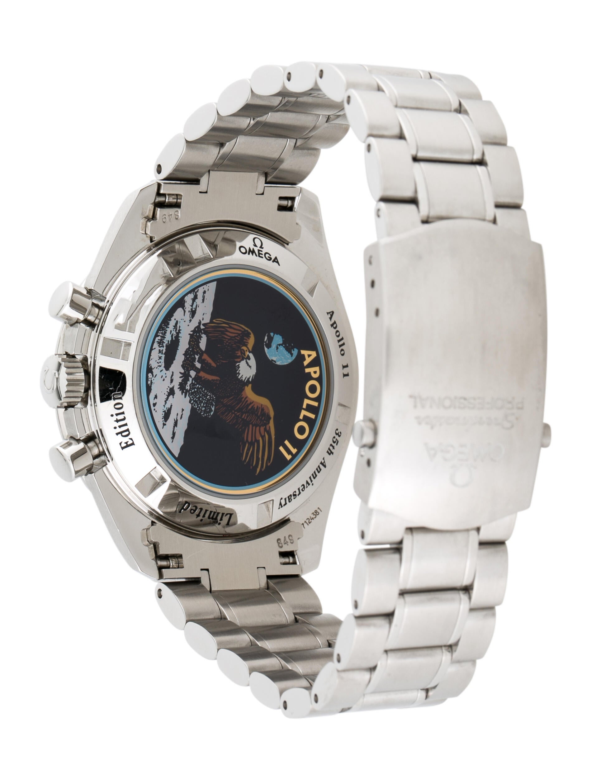 Omega Apollo 11 35th Anniversary Professional Moonwatch - PIC 3569.31. ...