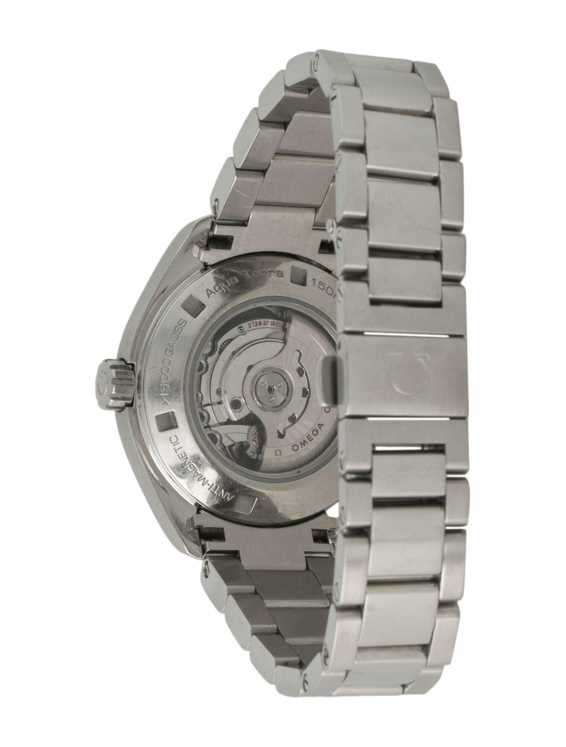 Omega Aqua Terra Master Co-Axial Chronometer 150M Watch - 220.10.34.20 ...