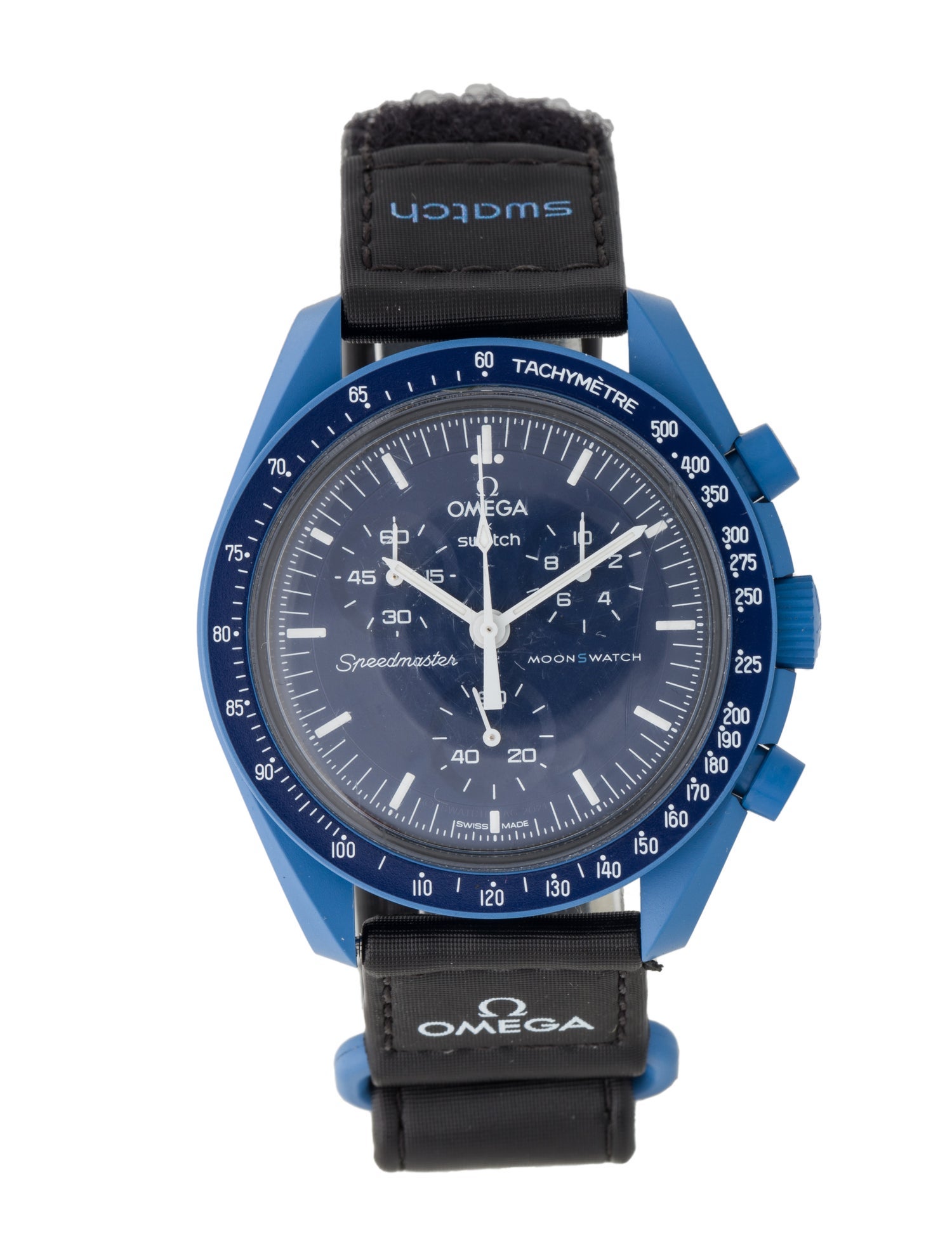 Omega "Mission to Neptune" MoonSwatch - SO33N100 | The RealReal
