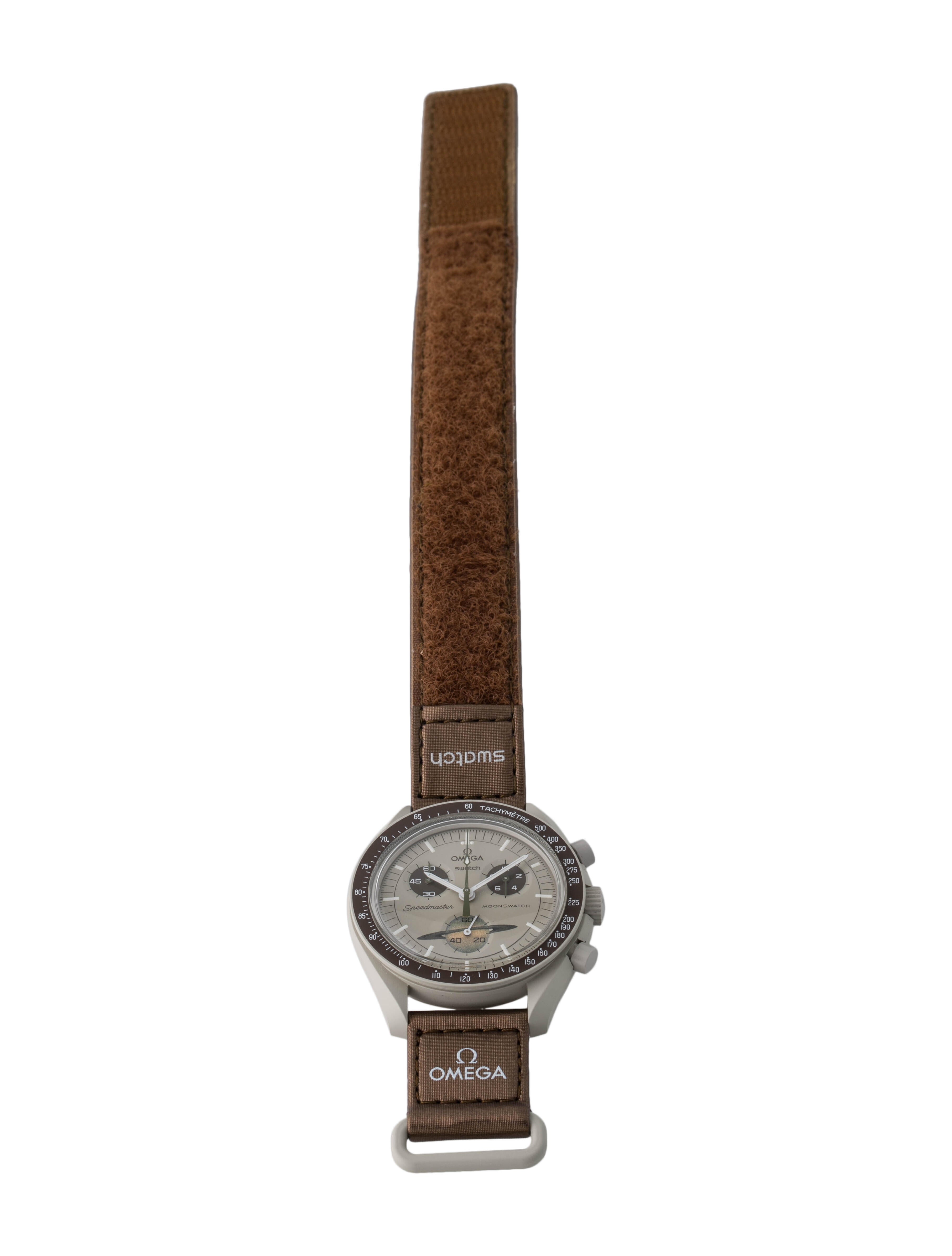 Omega x Swatch Mission to Saturn Watch - SO33G100 | The RealReal