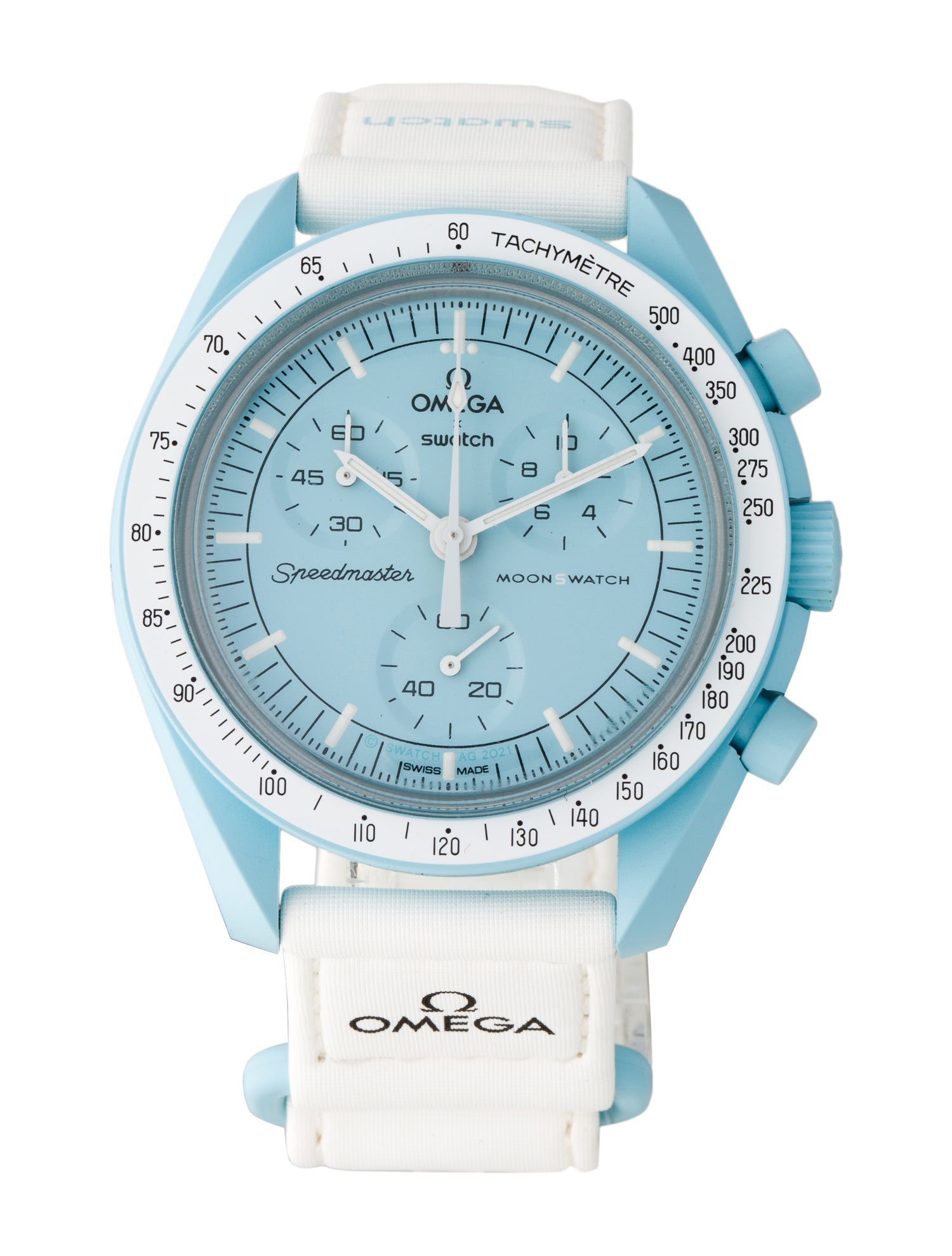 Omega x Swatch "Mission to Uranus" Moonswatch - SO33L100 | The RealReal
