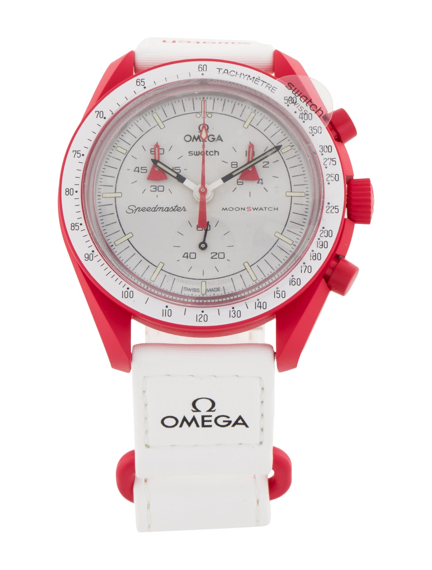 Omega x Swatch Mission to Mars MoonSwatch - S033R100 | The RealReal