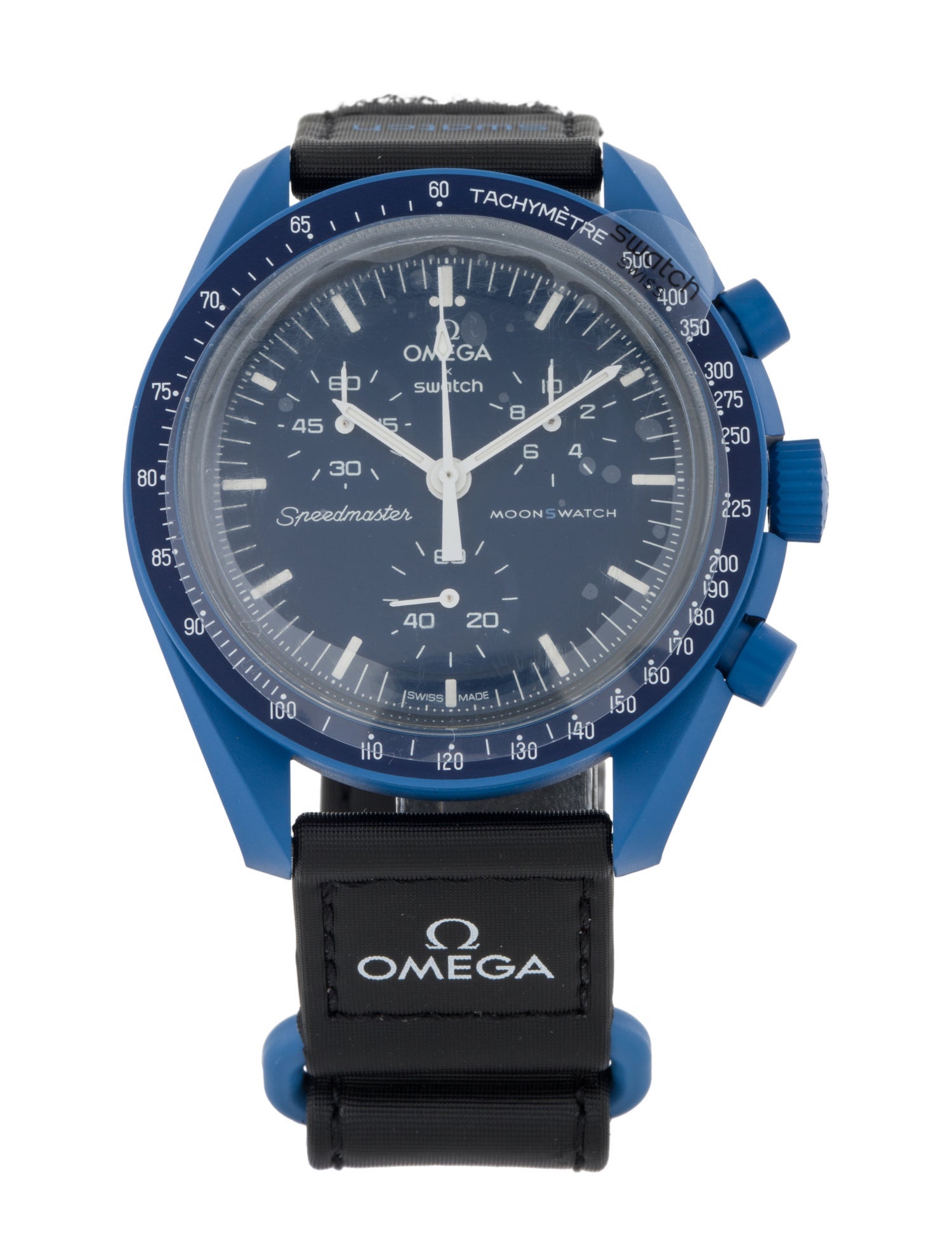 Omega x Swatch Mission to Neptune MoonSwatch - SO33N100 | The RealReal