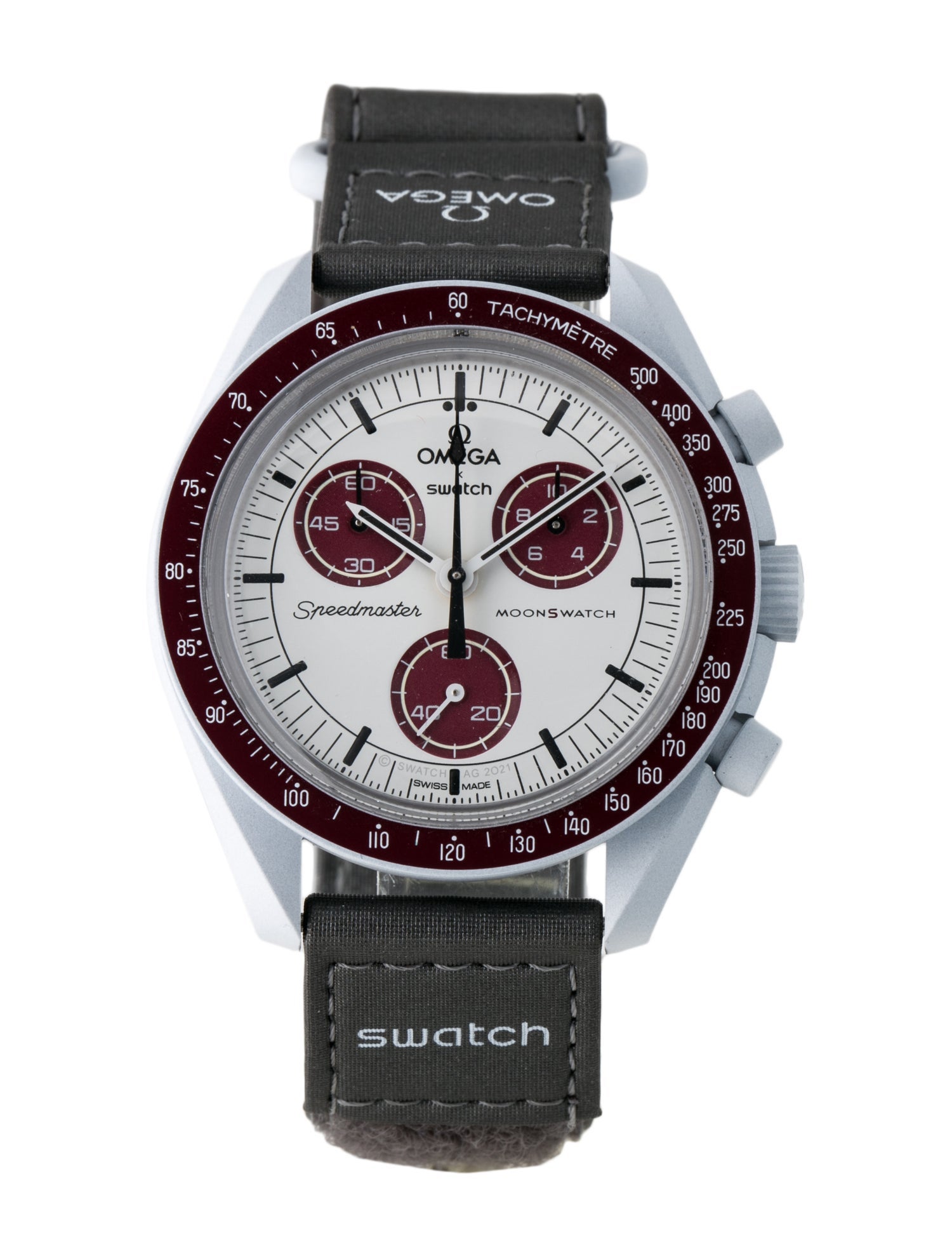 Omega x Swatch Mission to Pluto Watch - SO33M101 | The RealReal