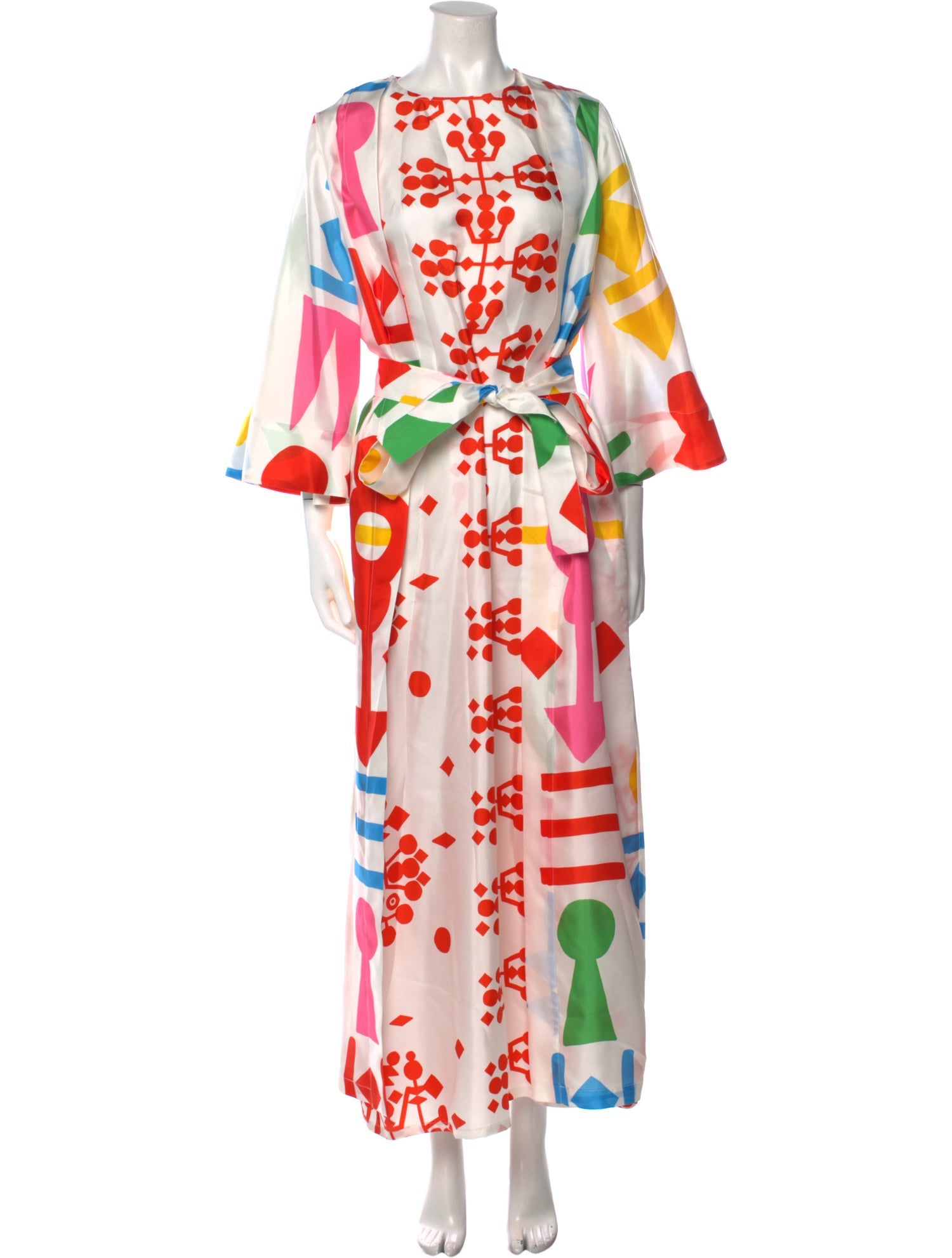 Marimekko Printed Long Dress w/ Tags - Red Dresses, Clothing ...