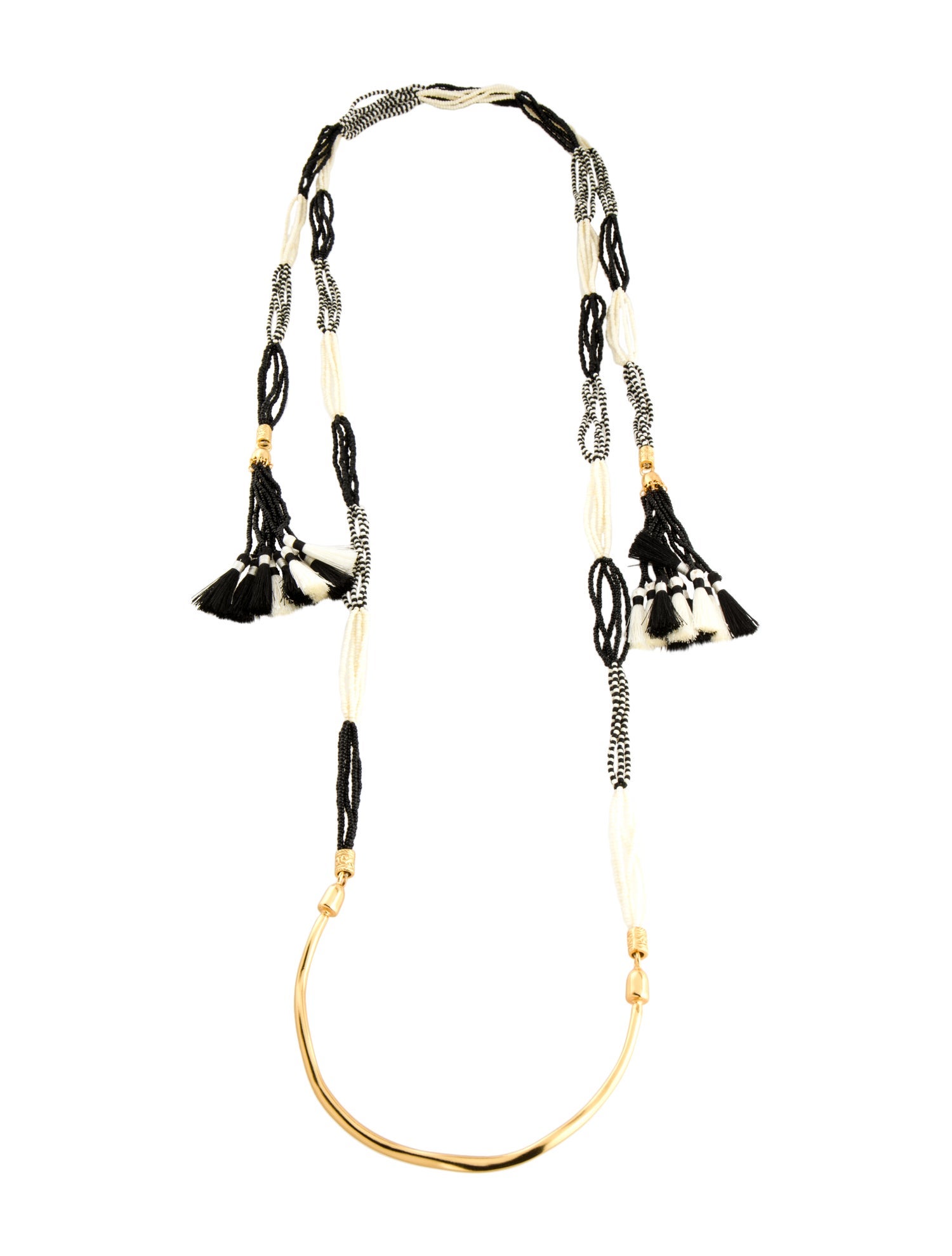 Johanna Ortiz Bead & Cotton Atributos De Poder Collar Necklace - Black ...