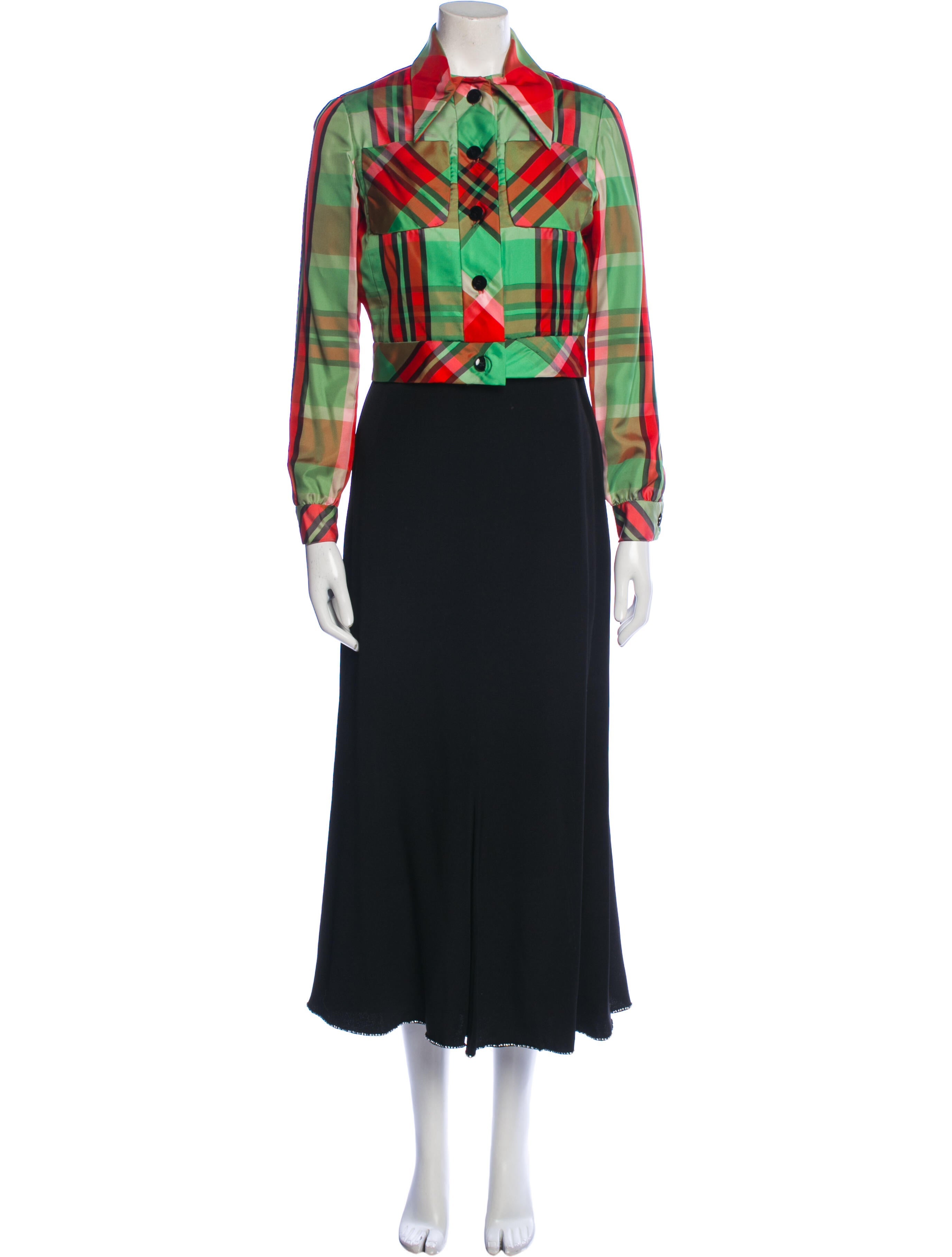 Oscar de la Renta Vintage Late 1960's - Early 1970's Dress Set - Black ...