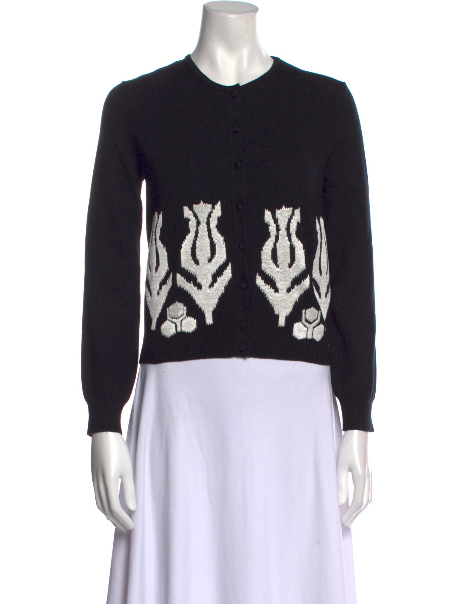 Oscar de la Renta 2019 Virgin Wool Sweater w/ Tags - Black Knitwear ...