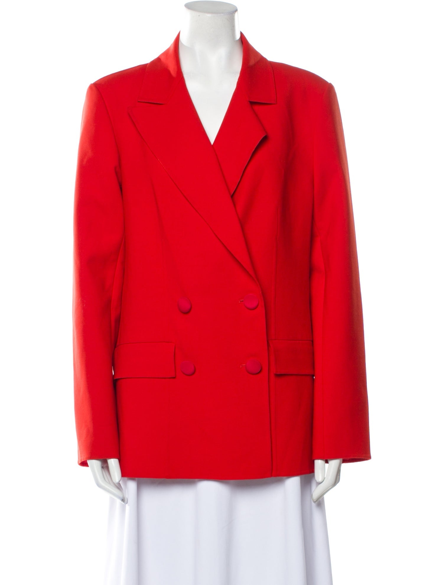 Oscar de la Renta 2020 Virgin Wool Blazer w/ Tags - Red Jackets ...
