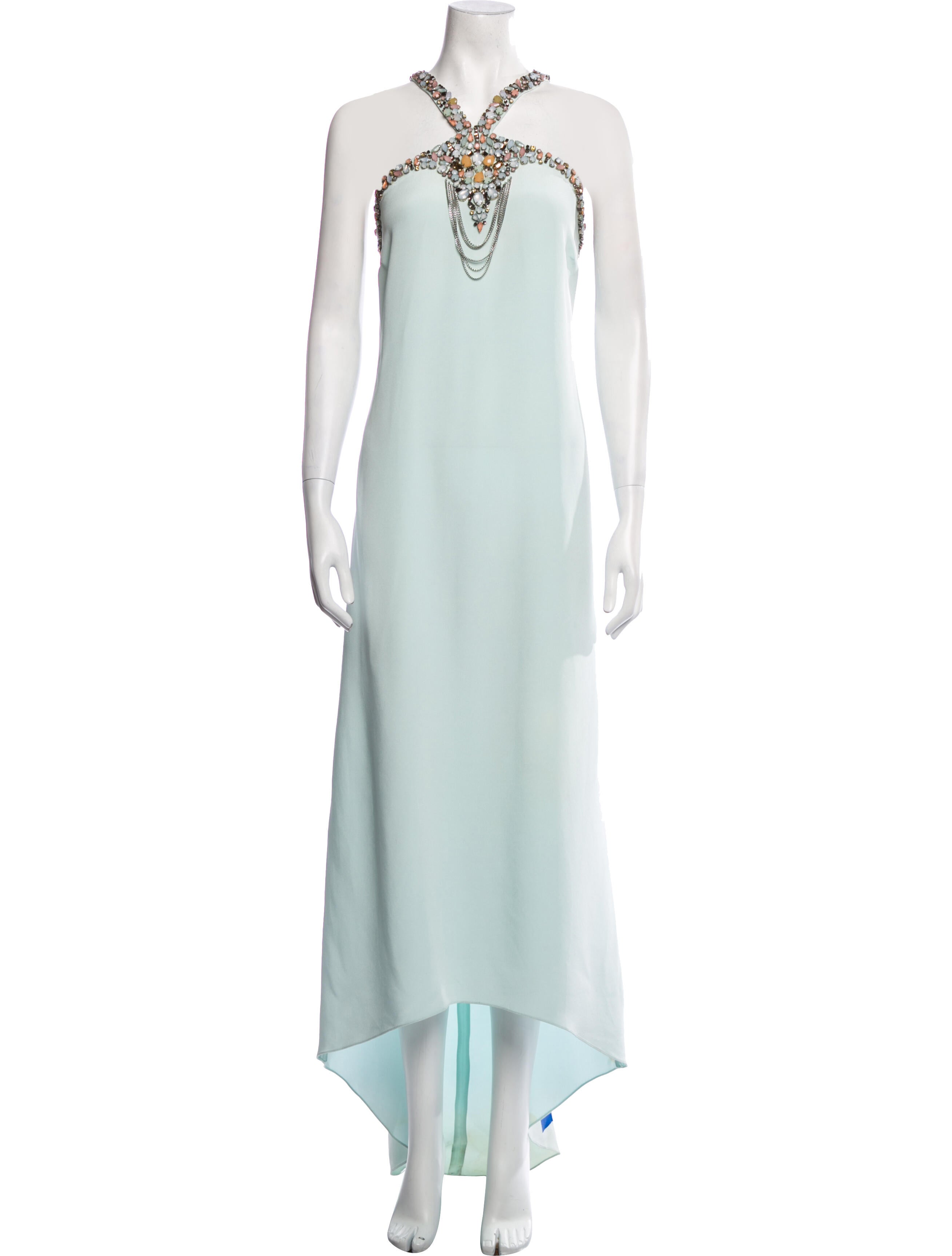 Oscar de la Renta 2015 Long Dress - Blue Dresses, Clothing - OSC239321 ...