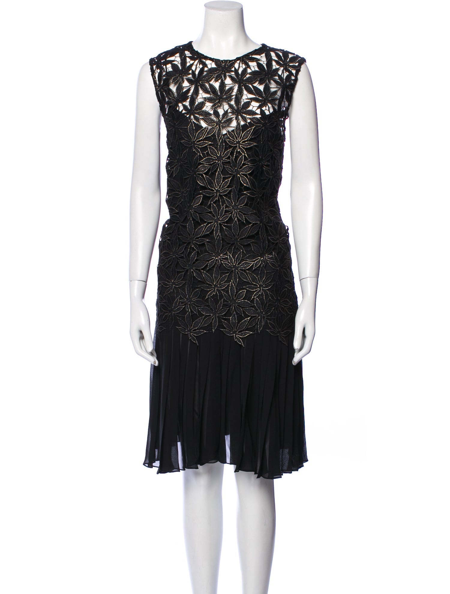 Oscar de la Renta 2020 Knee-Length Dress w/ Tags - Black Dresses ...