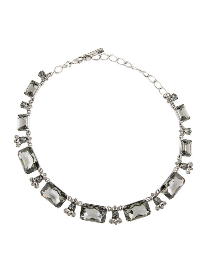 Oscar de la Renta Crystal Octagon Necklace - Collar, Necklaces ...