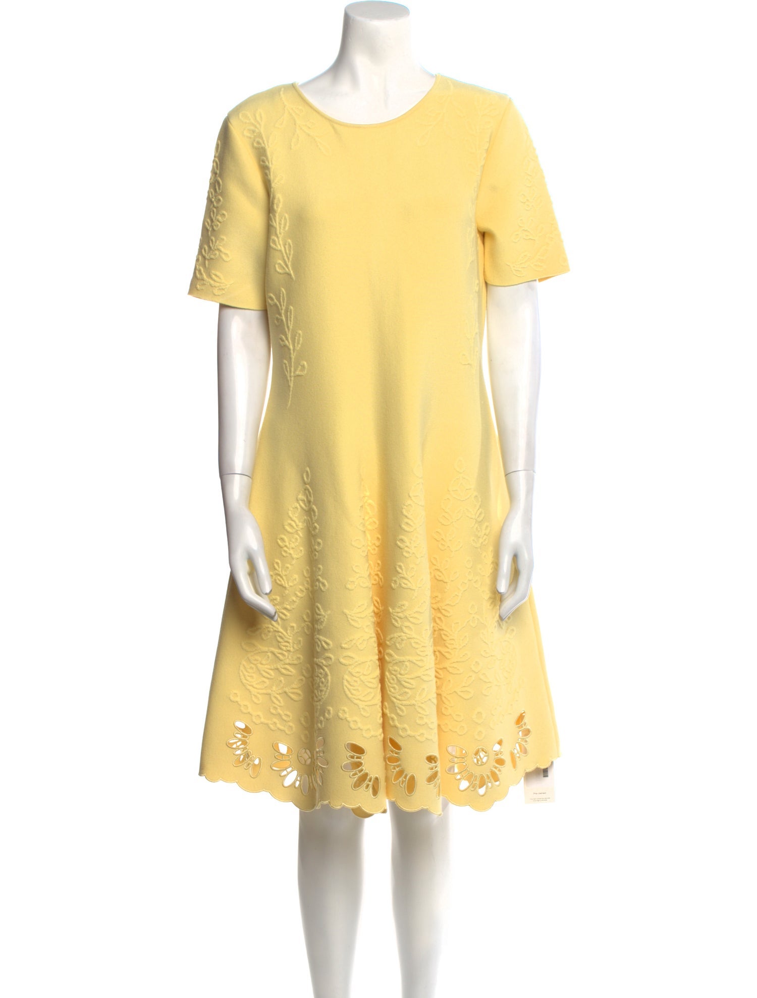 Oscar De La Renta Yellow Dress