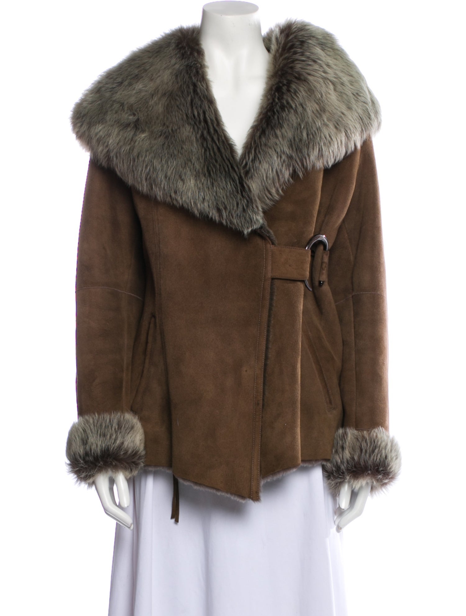 Balenciaga 2012 Lamb Leather Fur Jacket - Black Jackets, Clothing ...