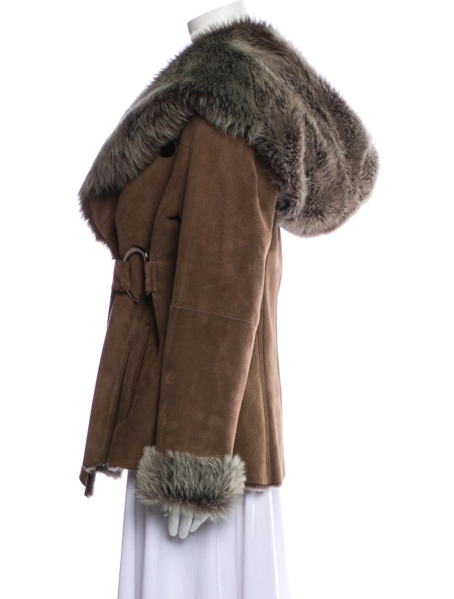 Balenciaga 2012 Lamb Leather Fur Jacket - Black Jackets, Clothing ...