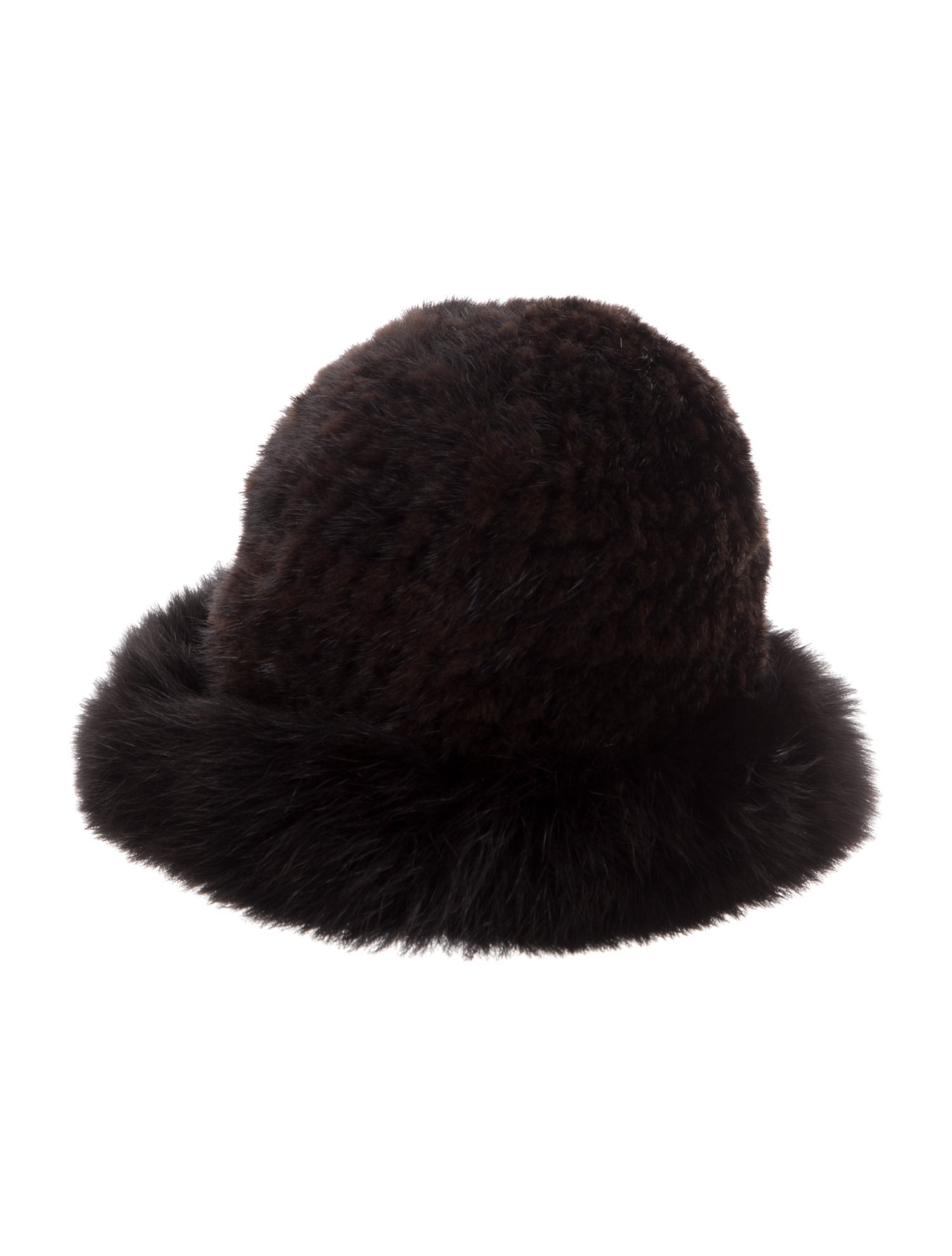 Overland Fox Fur Bucket Hat w/ Tags - Brown Hats, Accessories ...