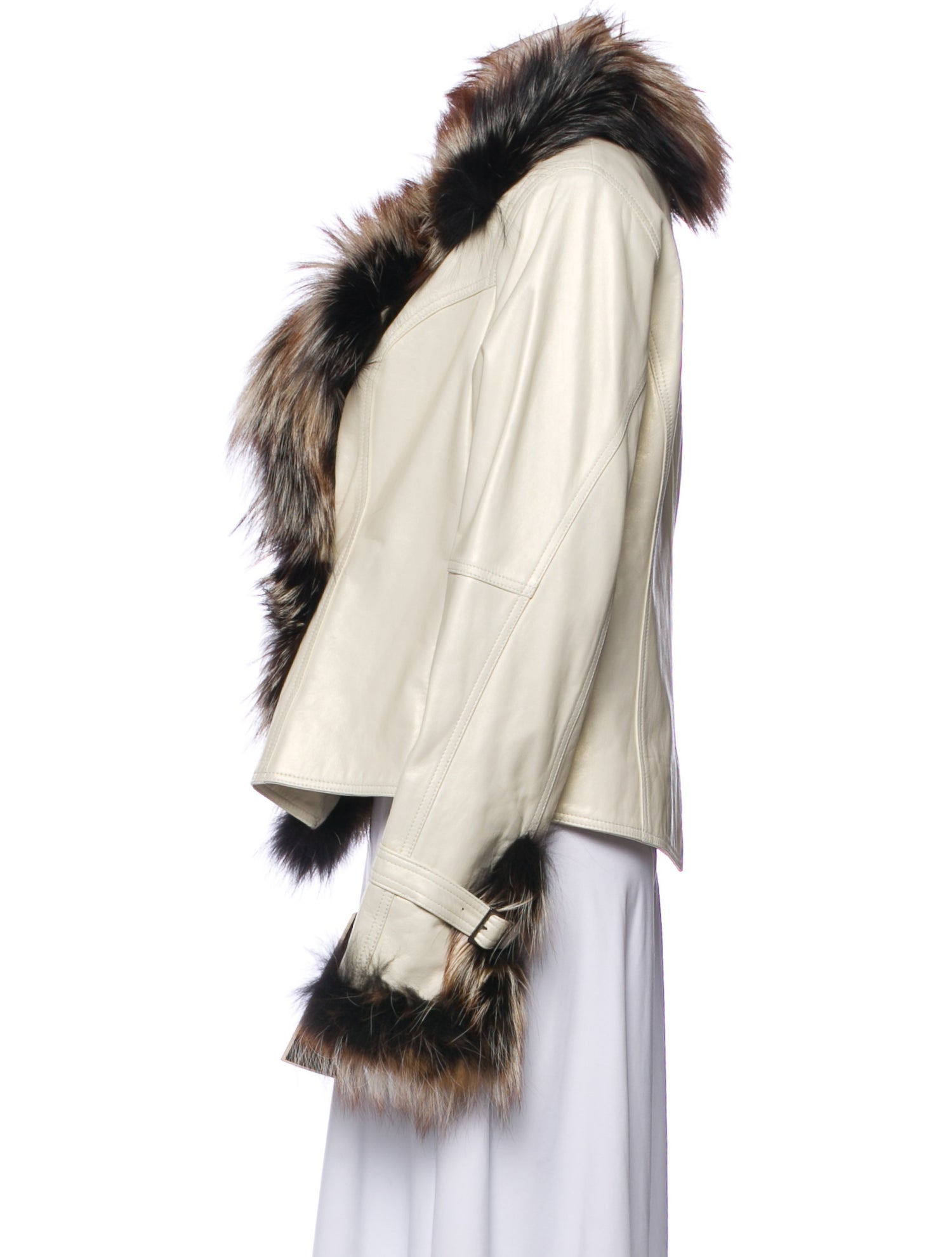 Overland Lamb Leather Fur Coat - Neutrals Coats, Clothing - OVALD21166 ...