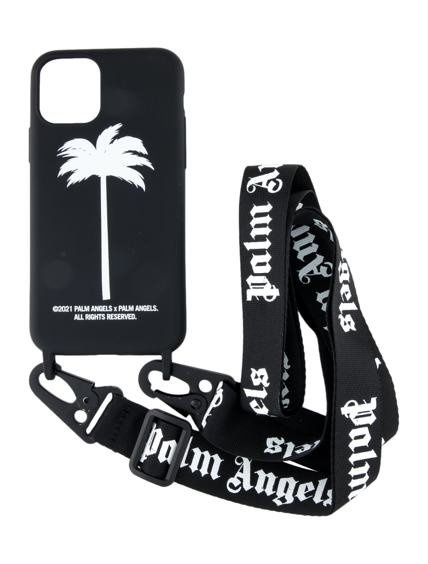 Palm Angels iPhone 12 Case - Black Phone Cases, Technology - PALMA28901 ...