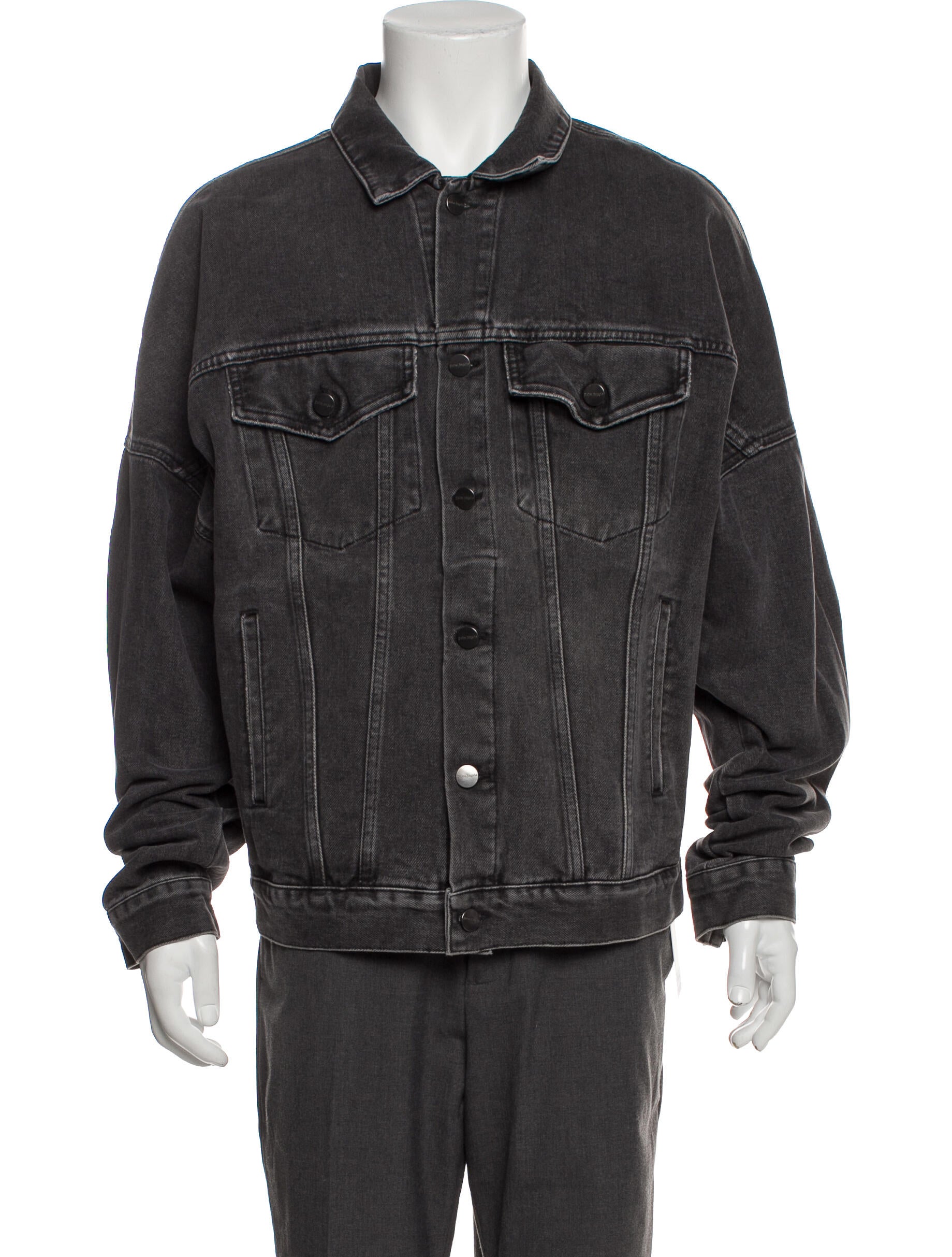 Palm Angels Denim Jacket - Grey Outerwear, Clothing - PALMA29257 | The ...