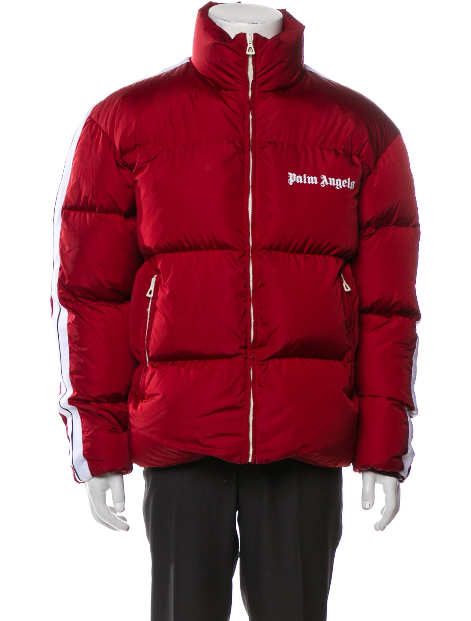 Palm Angels Puffer Coat - Red Outerwear, Clothing - PALMA30984 | The ...
