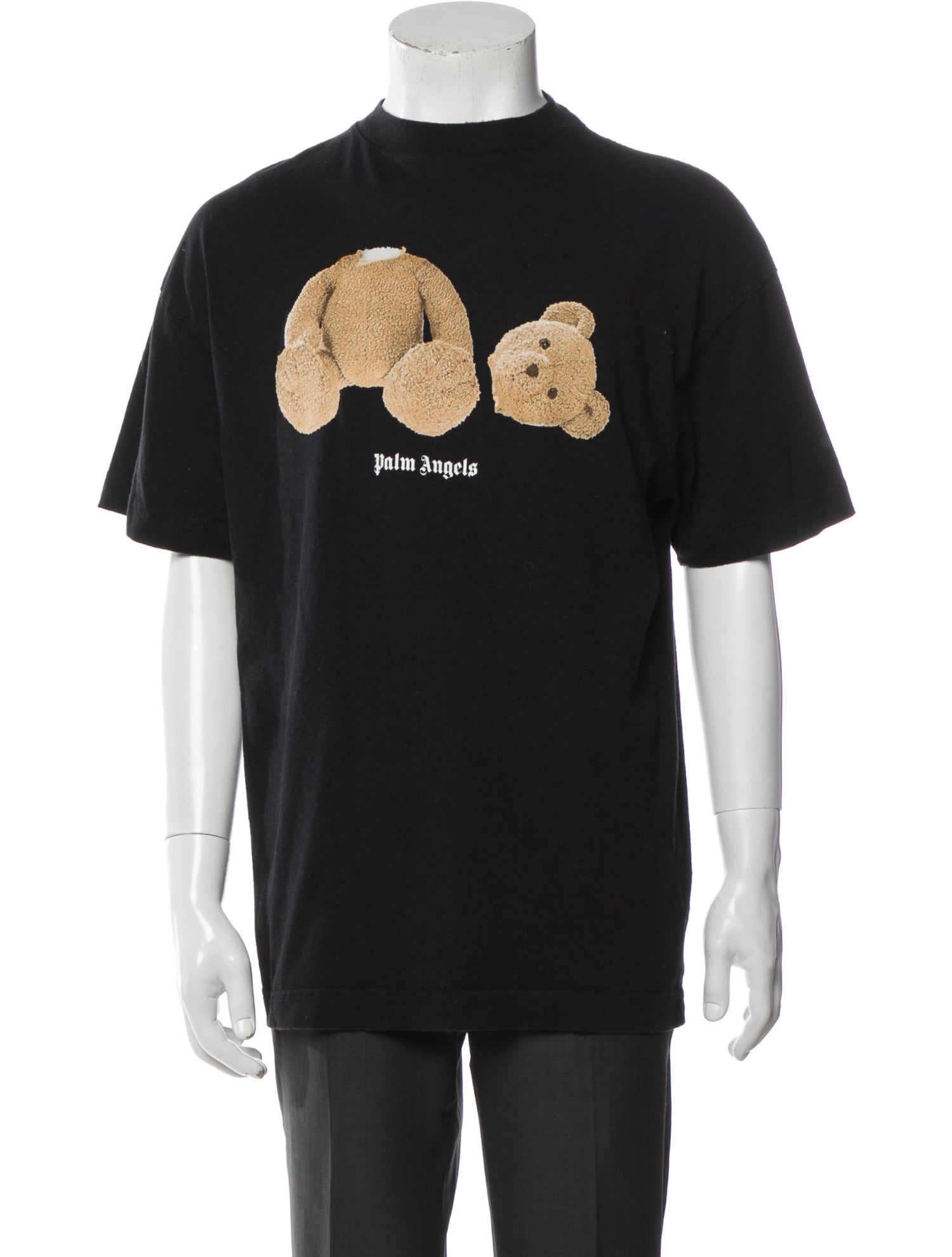 Palm Angels Graphic Print Crew Neck T-Shirt - Black T-Shirts, Clothing ...