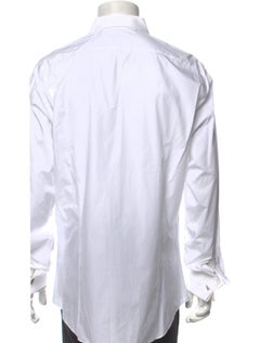 Pal Zileri Striped Long Sleeve Tuxedo Shirt - White Dress Shirts ...