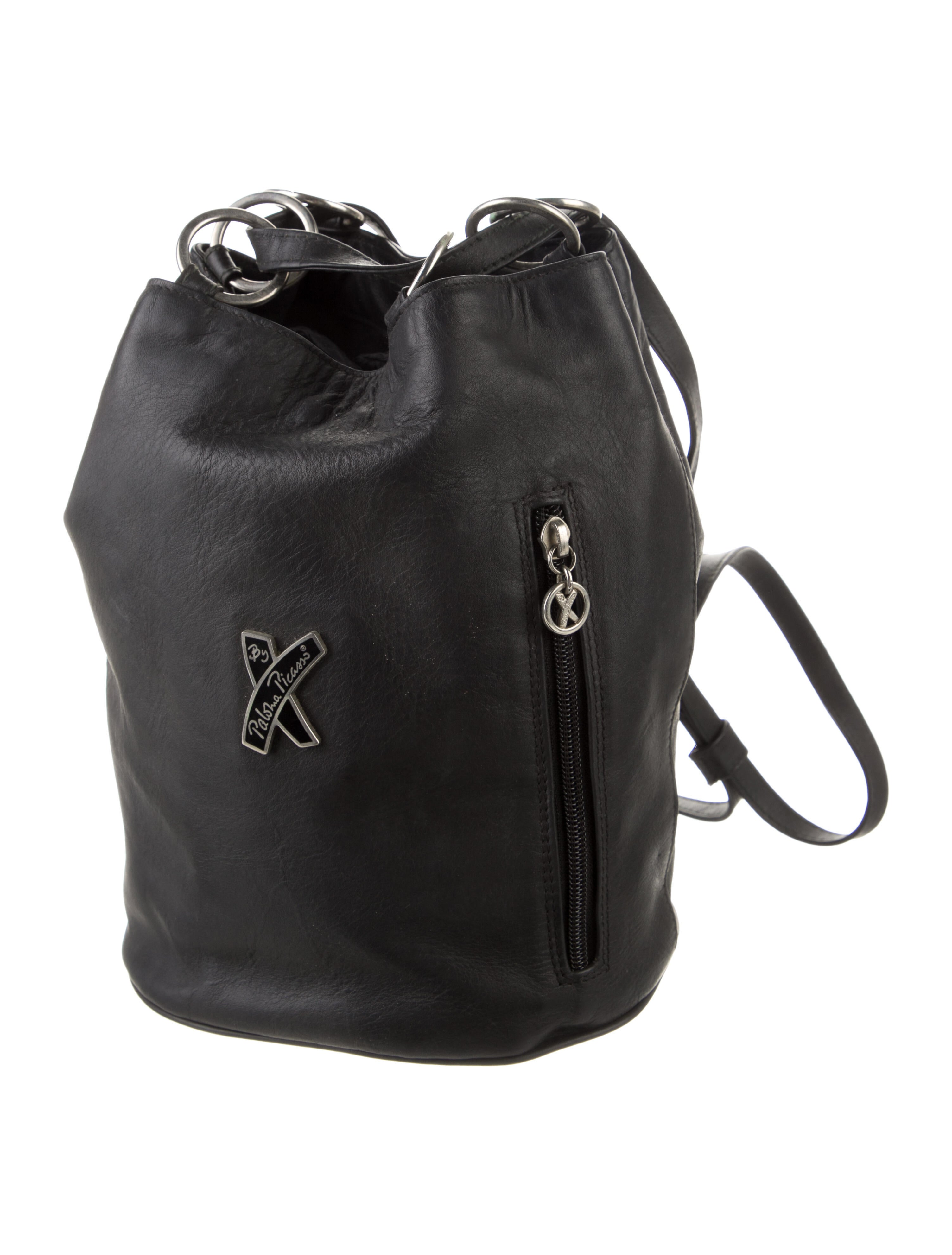 Paloma Picasso Leather Backpack - Black Backpacks, Handbags - PAO21664 ...