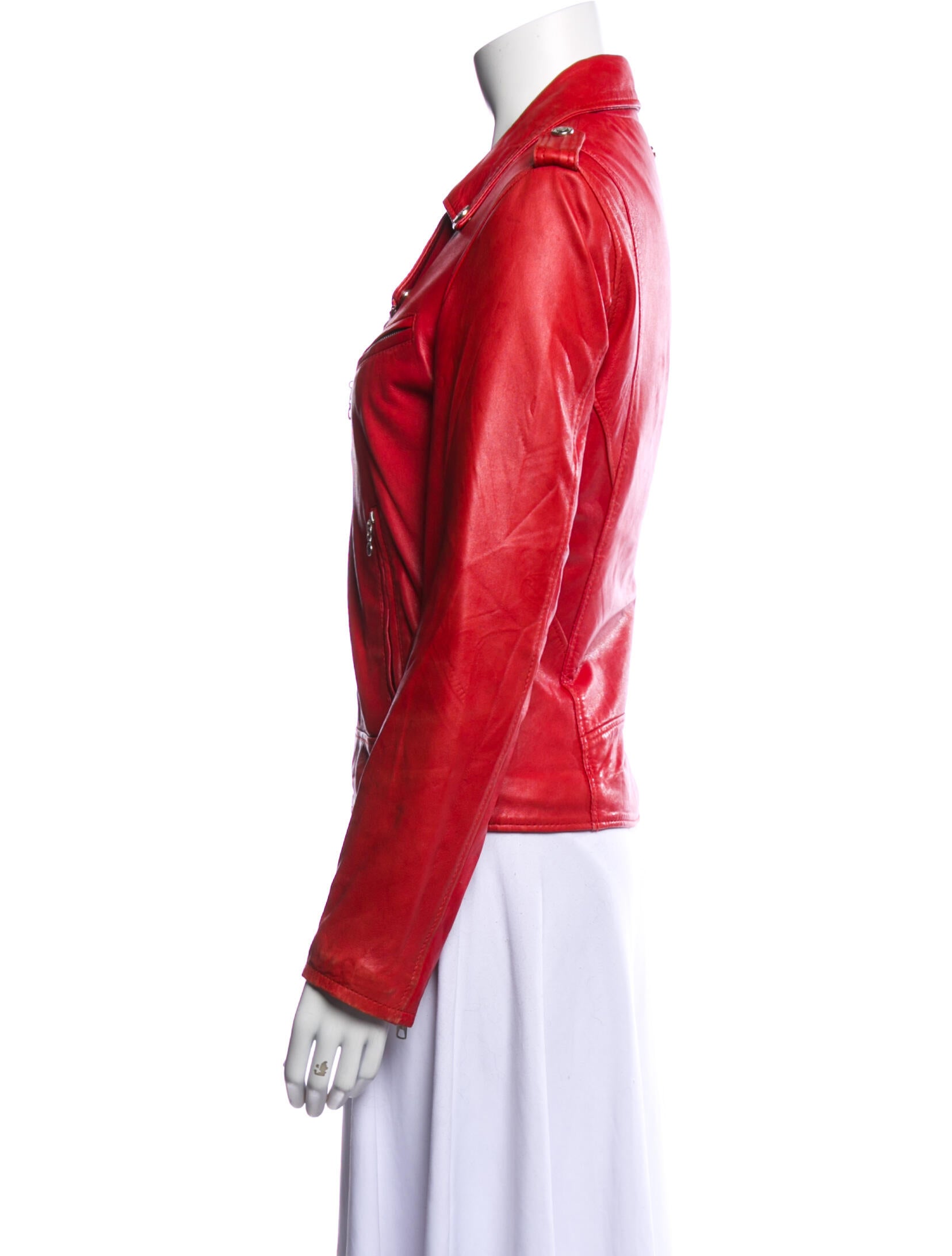 Perfecto Brand by Schott NYC Lambskin Biker Jacket - Red Jackets ...