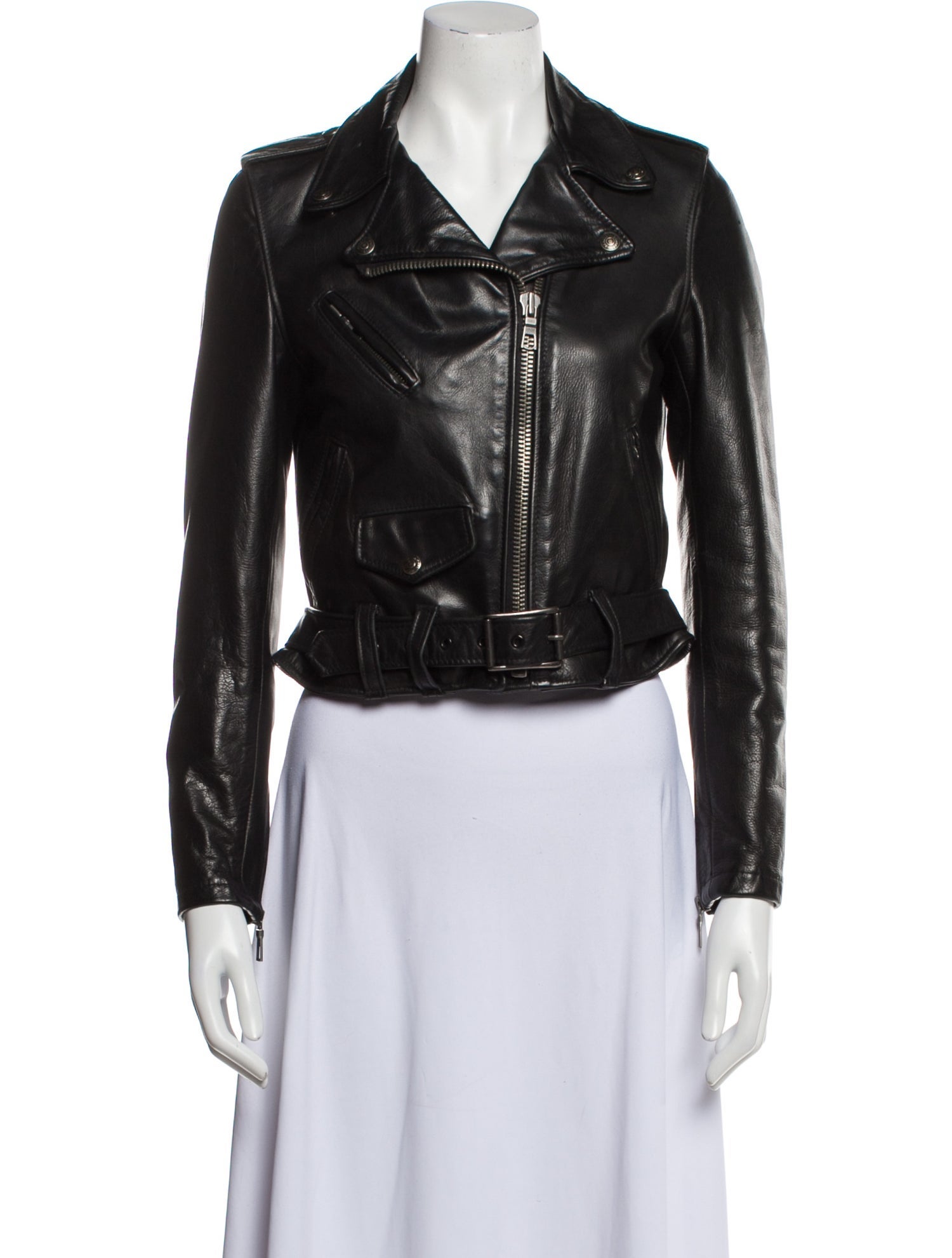 Perfecto Brand by Schott NYC Leather Biker Jacket - Black Jackets ...