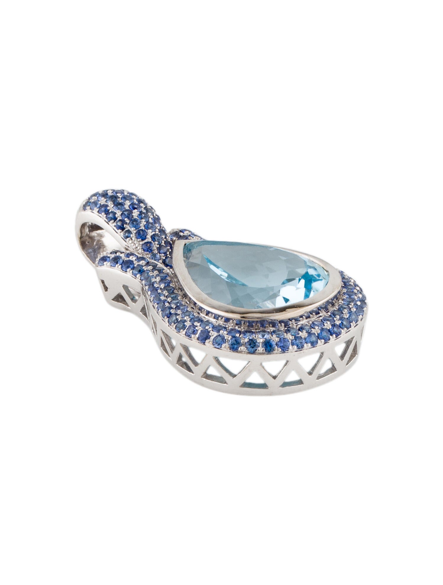 Pendant Barry Brinker 18K 19.42ct Topaz & Sapphire Pendant - Pendant ...