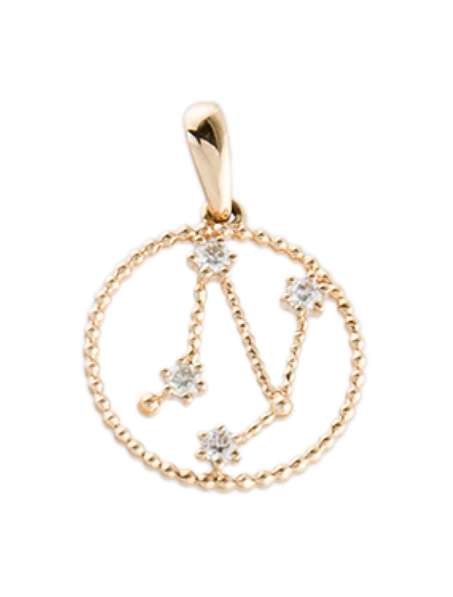 Pendant 14K Diamond Constellation Pendant - 14K Yellow Gold Pendant ...