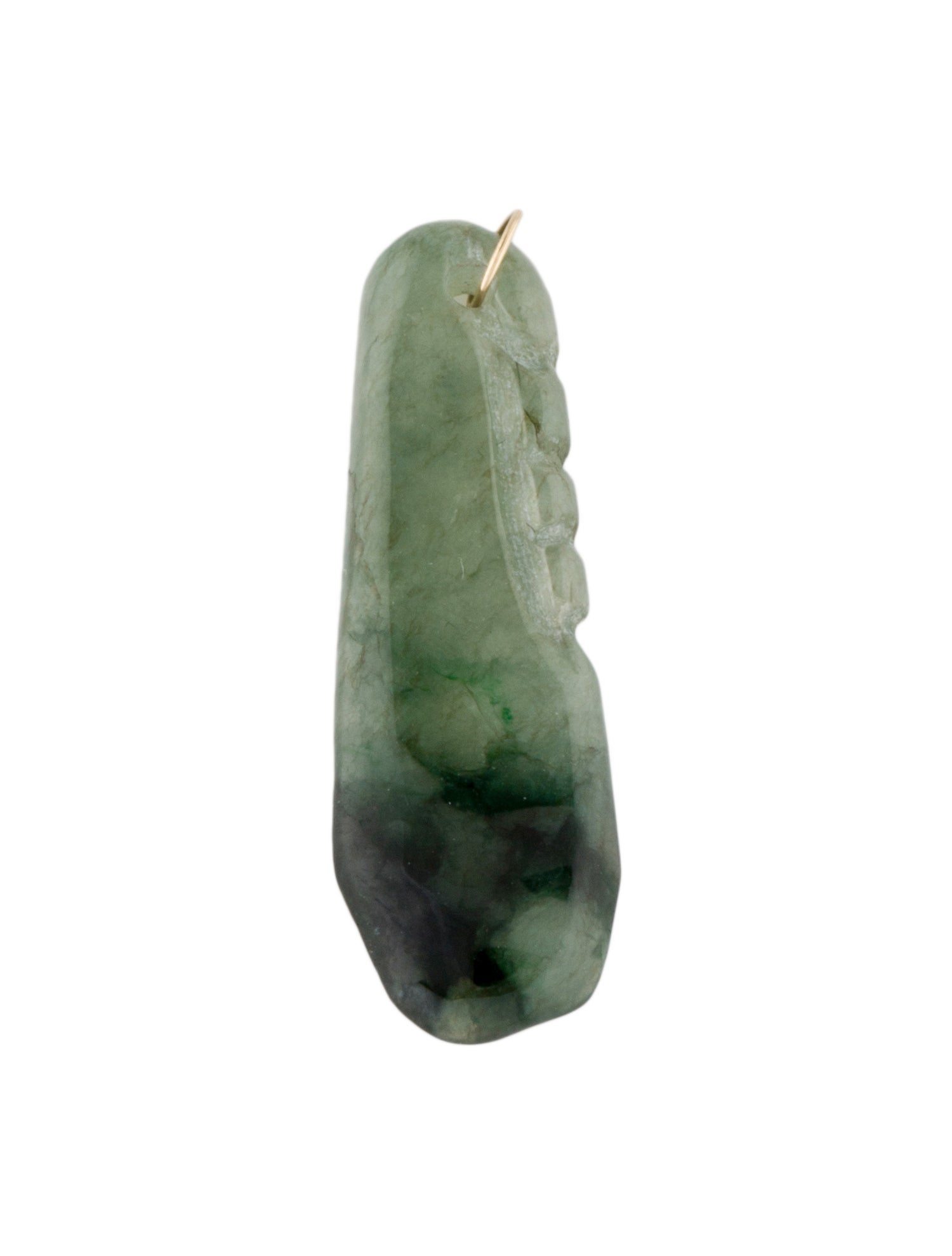 Pendant 18K Jadeite Pendant - 18K Yellow Gold Pendant Necklace ...