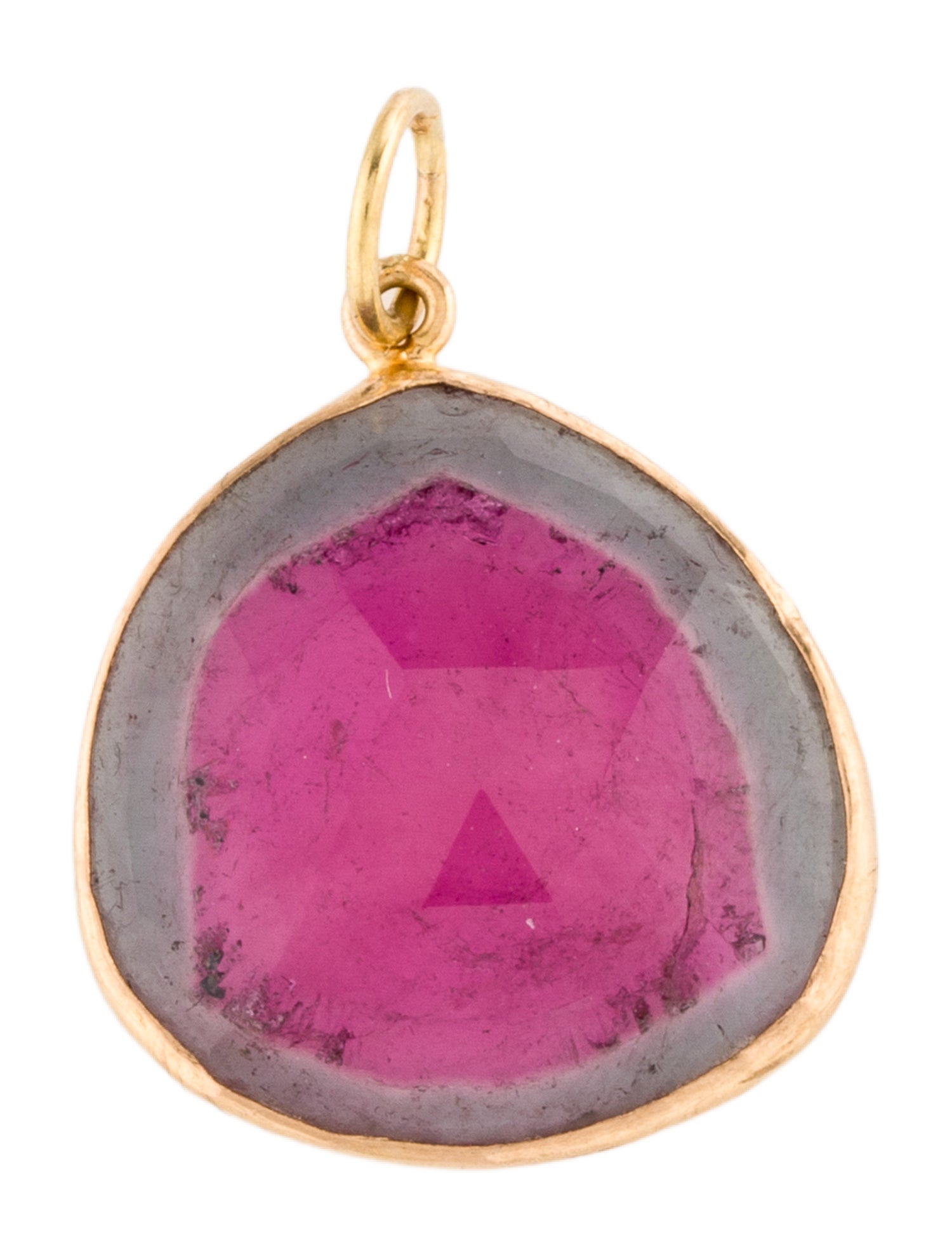 Pendant 18K Parti-Colored Tourmaline Pendant - Pendant, Brooches ...