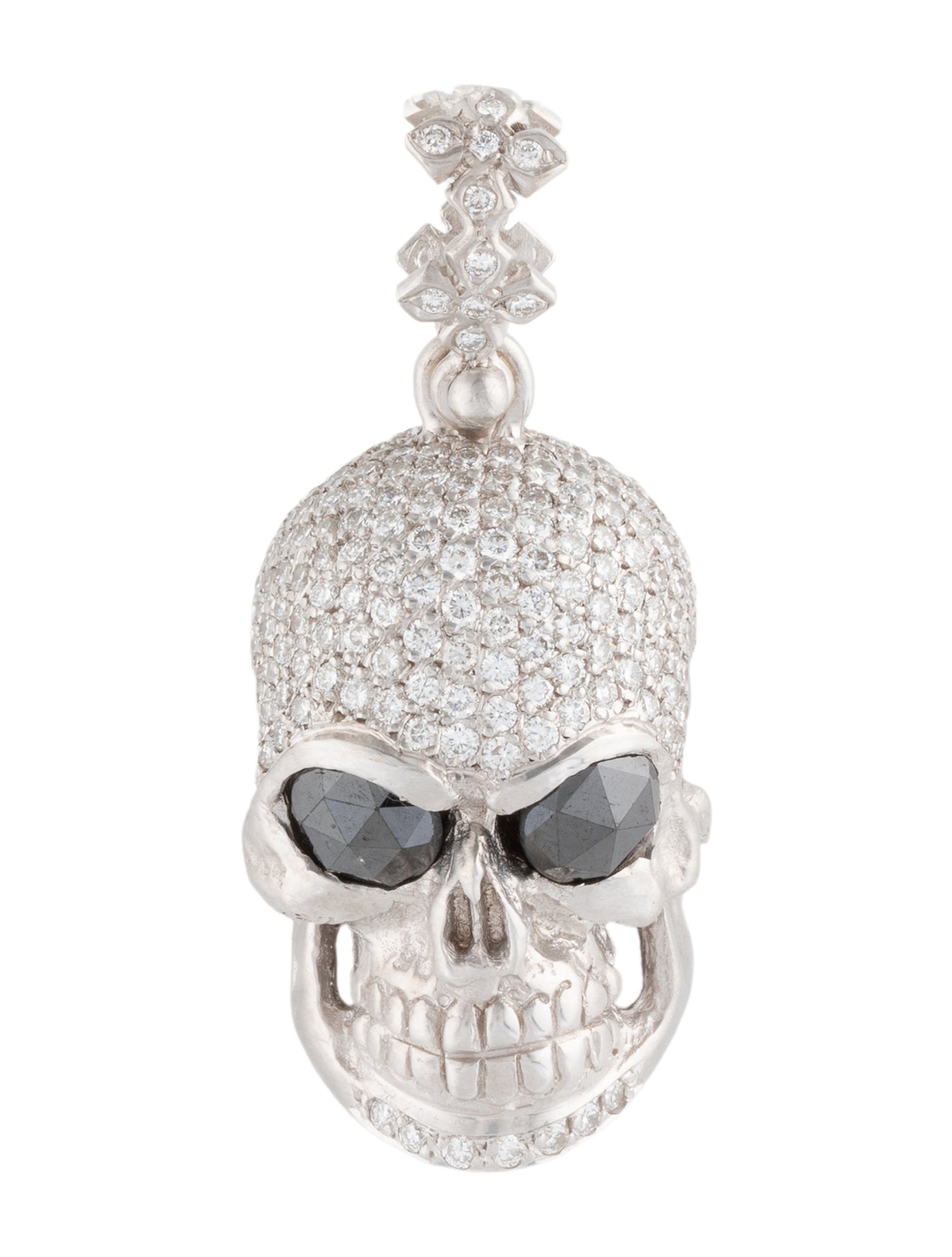 Pendant 18K Diamond Skull Pendant - Pendant Necklace, Necklaces ...