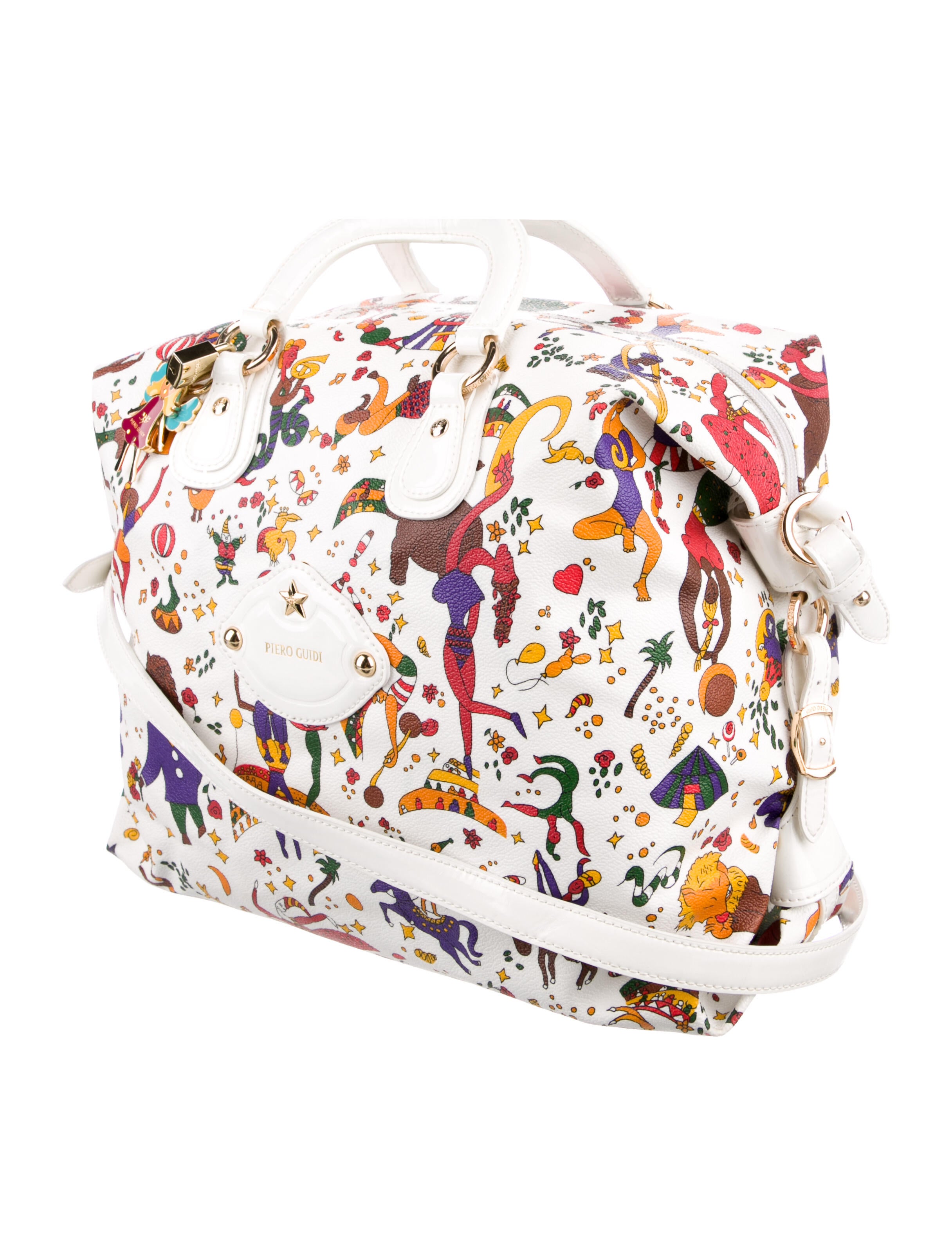 Piero Guidi Leather Shoulder Bag - White Shoulder Bags, Handbags ...