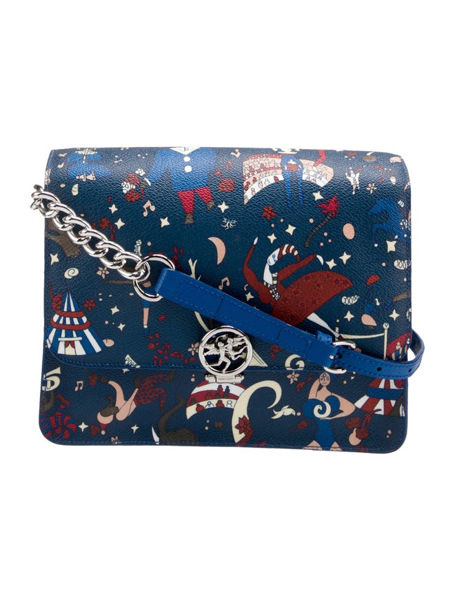 Piero Guidi Leather Patterned Crossbody Bag - Blue Crossbody Bags ...