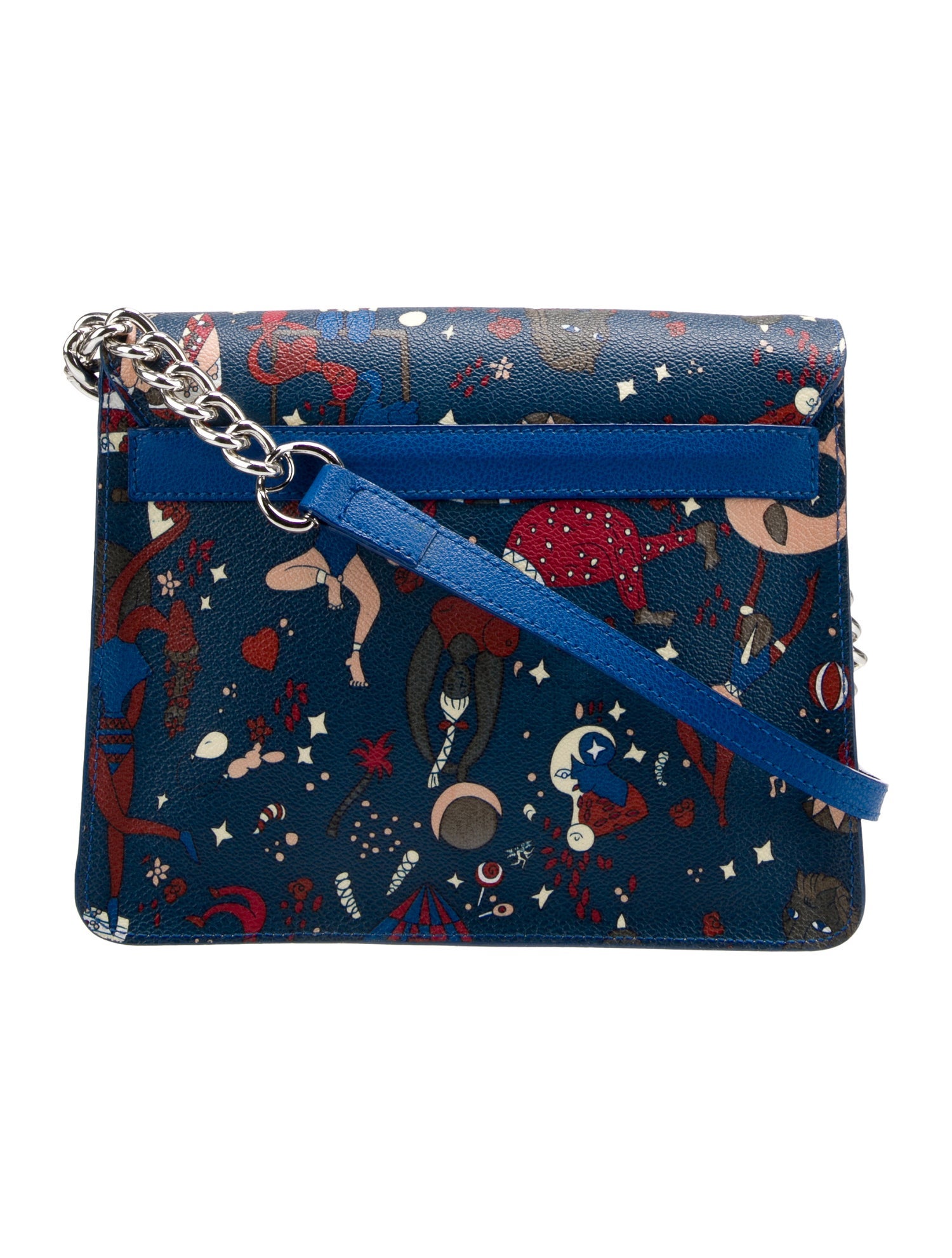 Piero Guidi Leather Patterned Crossbody Bag - Blue Crossbody Bags ...