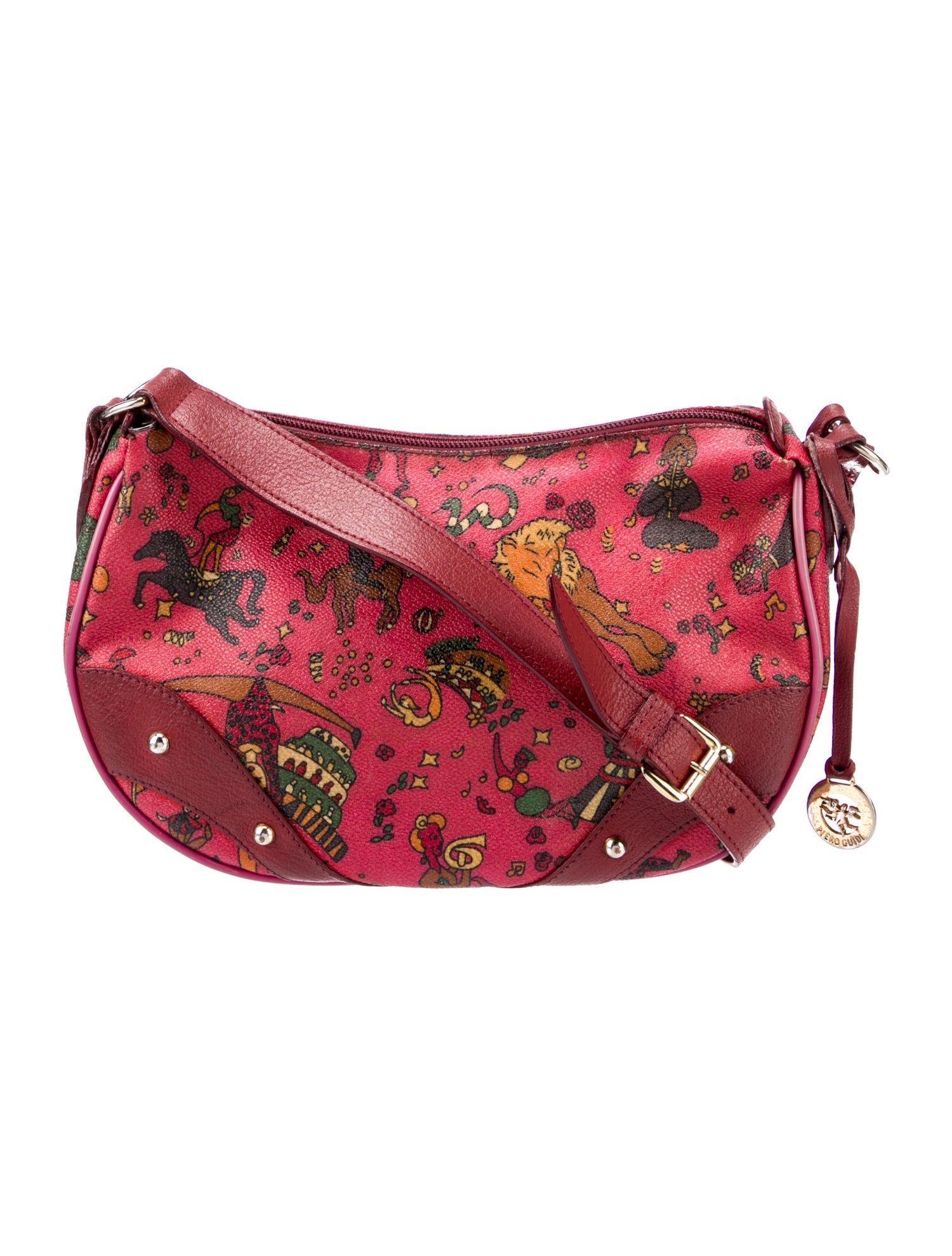 Piero Guidi Shoulder Bag - Red Shoulder Bags, Handbags - PGIUE20499 ...