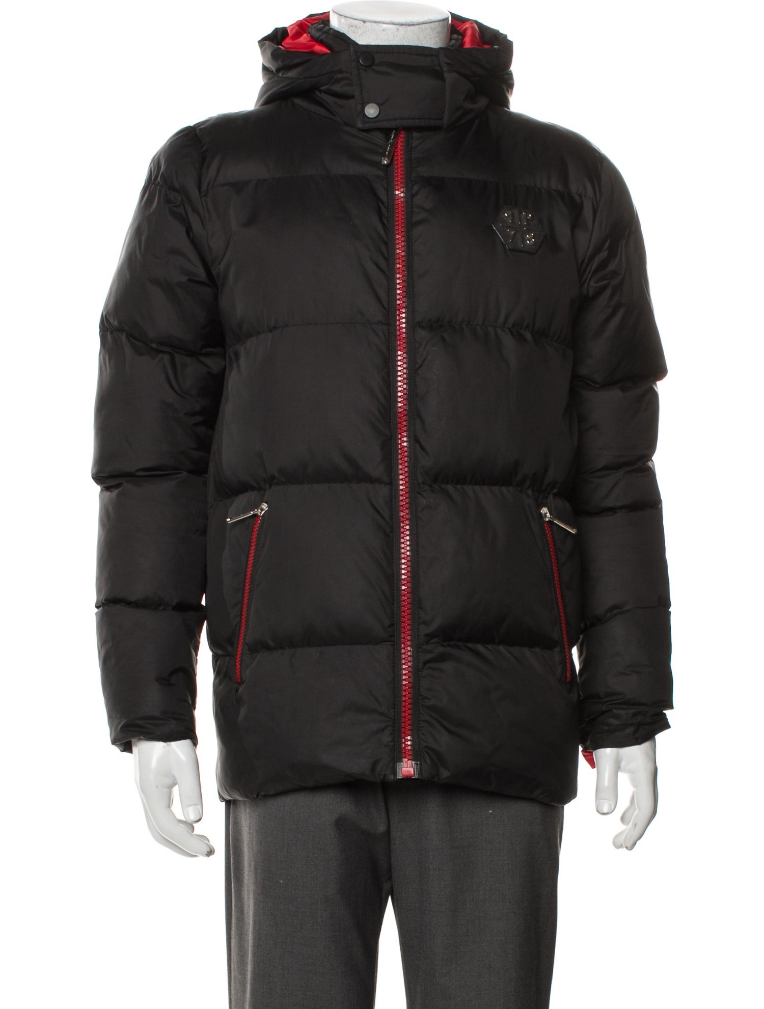 Philipp Plein Puffer Coat - Black Outerwear, Clothing - PHP31529 | The ...