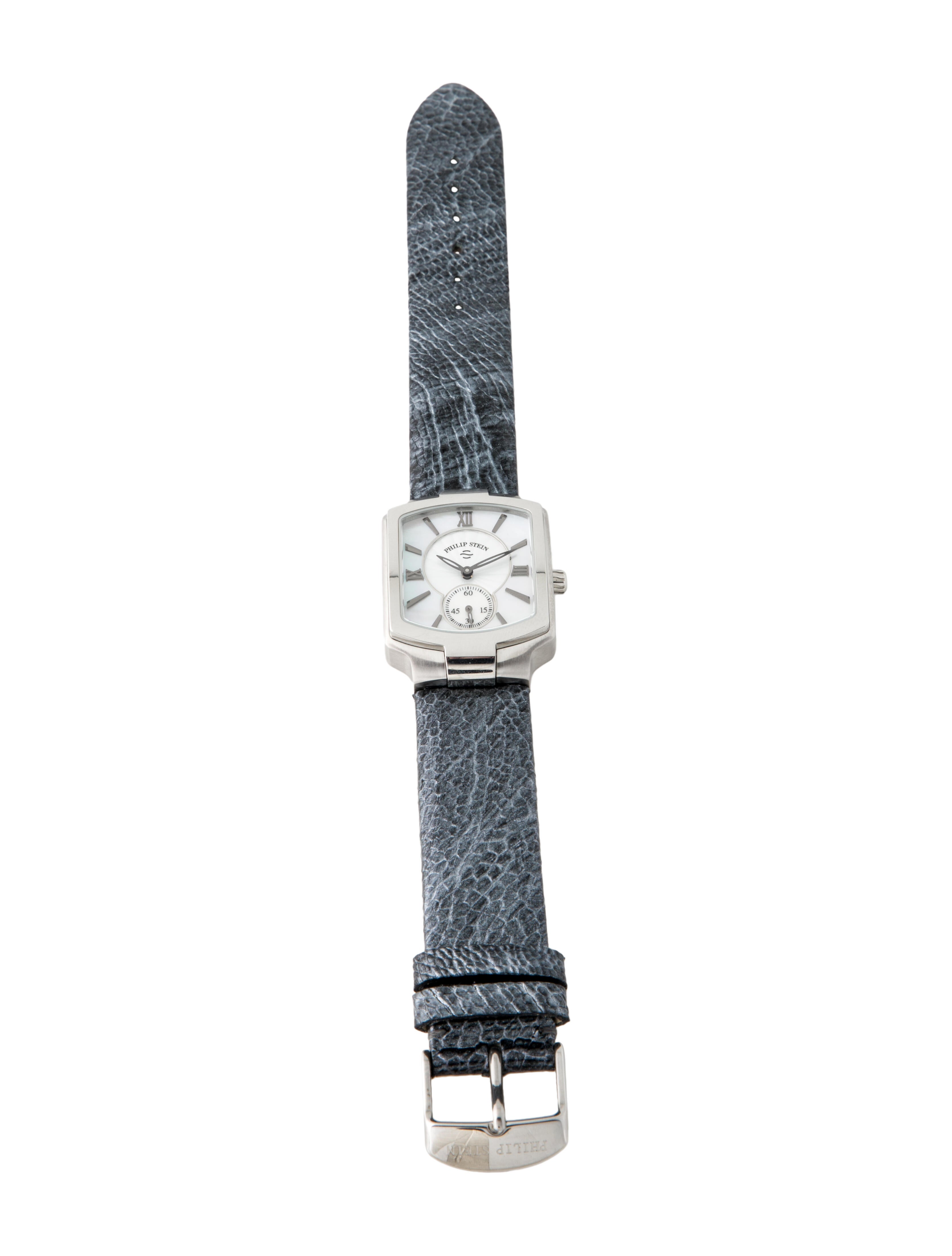 Philip Stein Classic Square Watch - Model 21-CMOP-IB | The RealReal